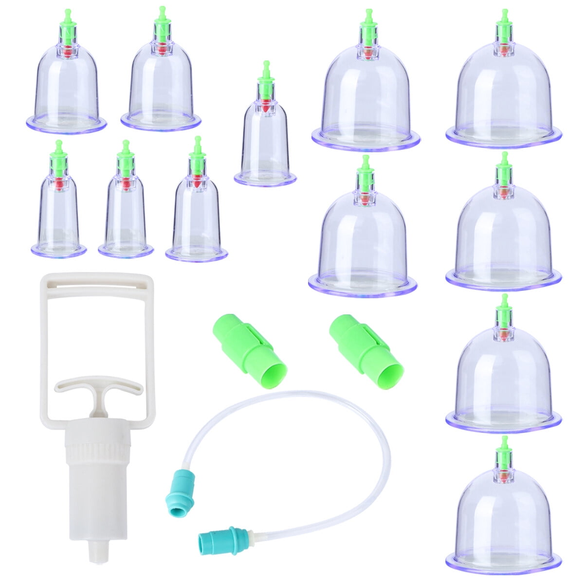 Masteelf Cupping Therapy Set 12Pcs for 10.22x7.86x1.97in Size Abs ...