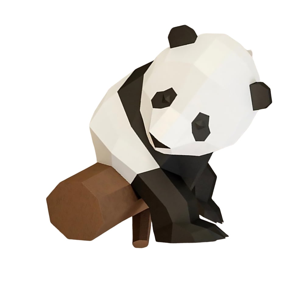 Masteelf D Stereoscopic Paper Model Sitting Panda Paper Model Child 45 ...