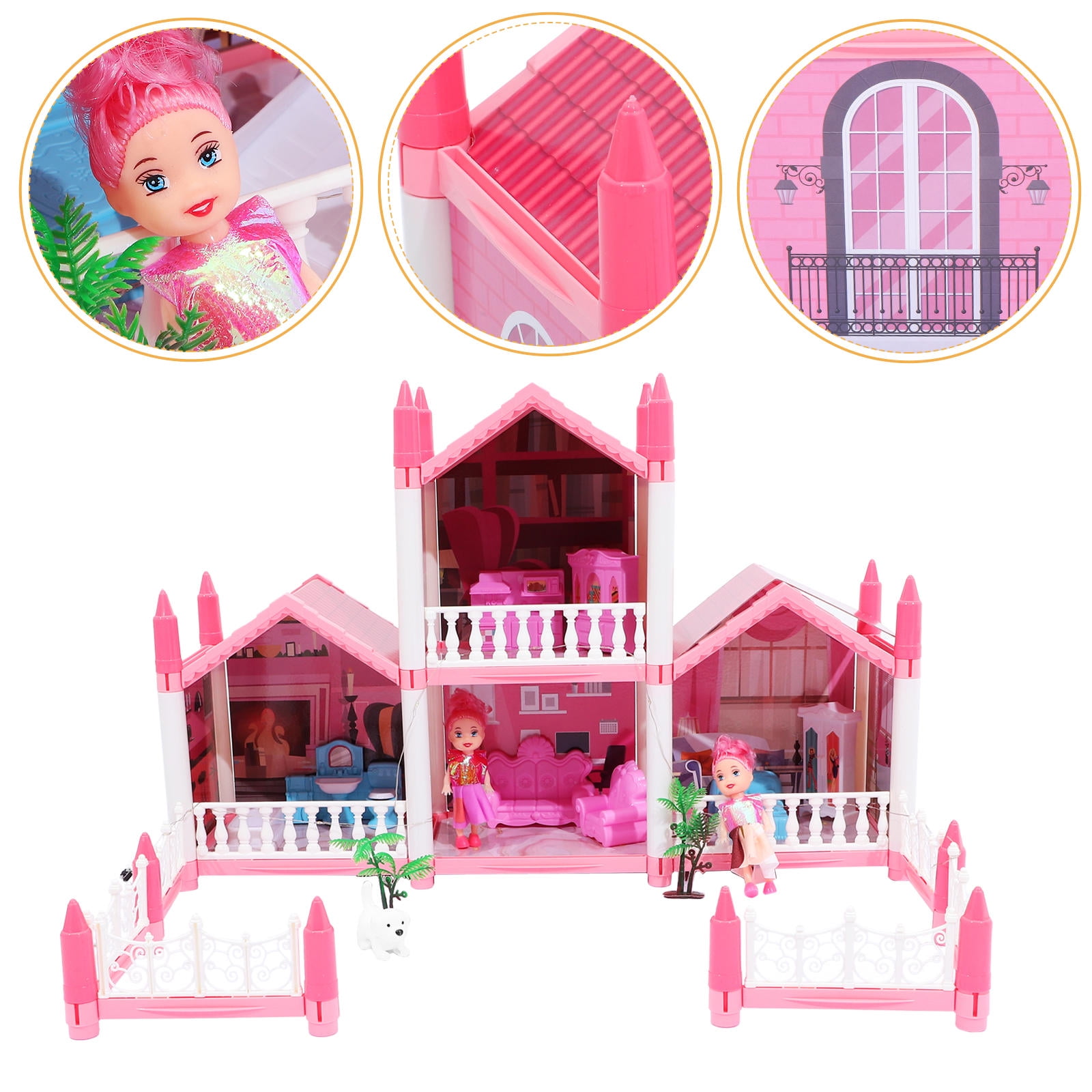 Masteelf DIY Castle Model Princess Castle Dollhouse Small Plastic ...