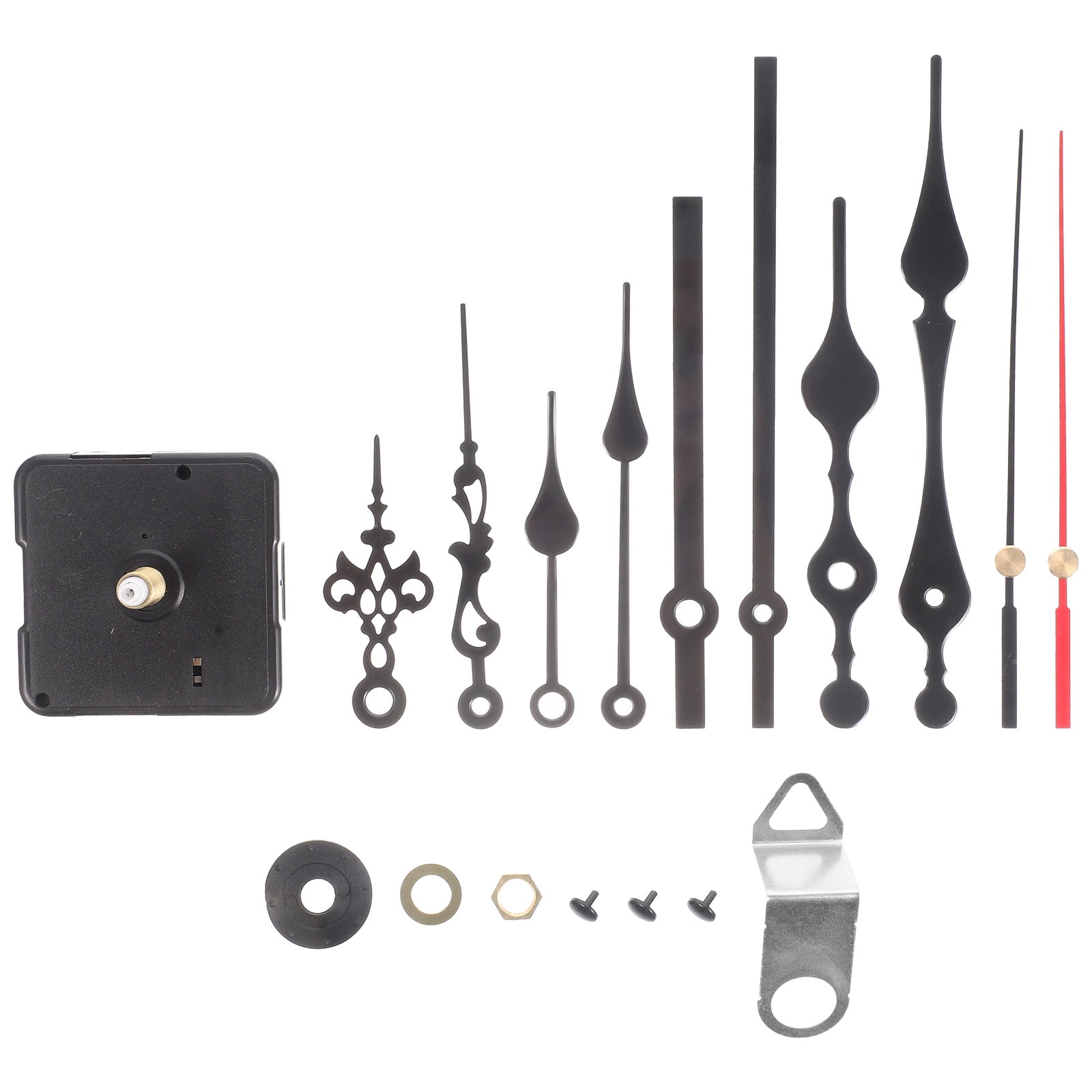 Masteelf DIY Clock Mechanism with Black Clock Hands and Plastic ...