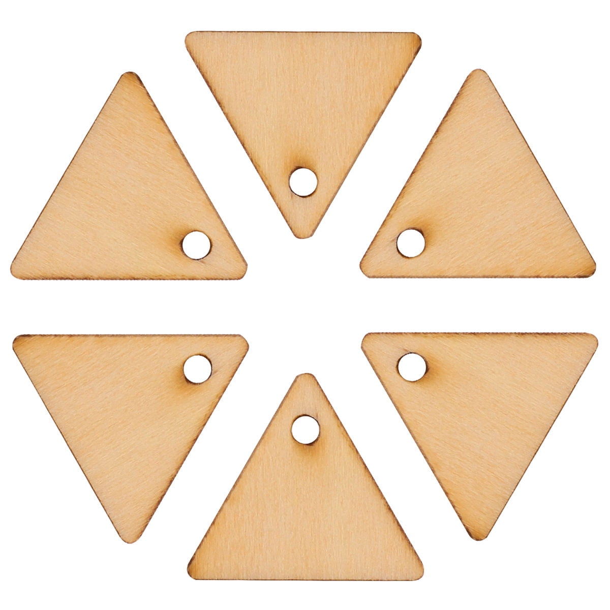 Masteelf DIY Crafts Accessories Wood Triangle Slices for Home Decor and ...