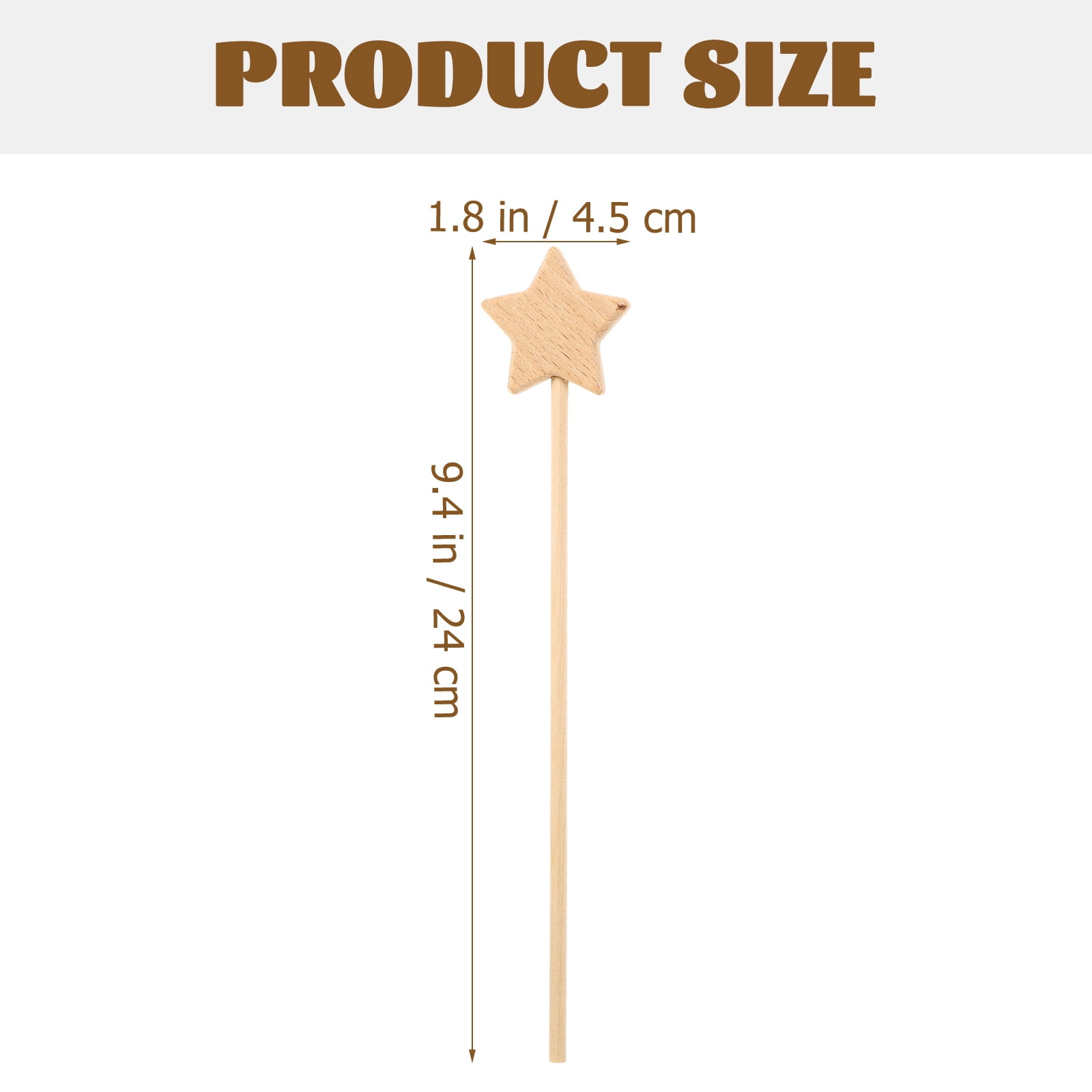 Wooden Fairy Wand Craft 1 Set Unpainted DIY Coloring Stick for Painting ...