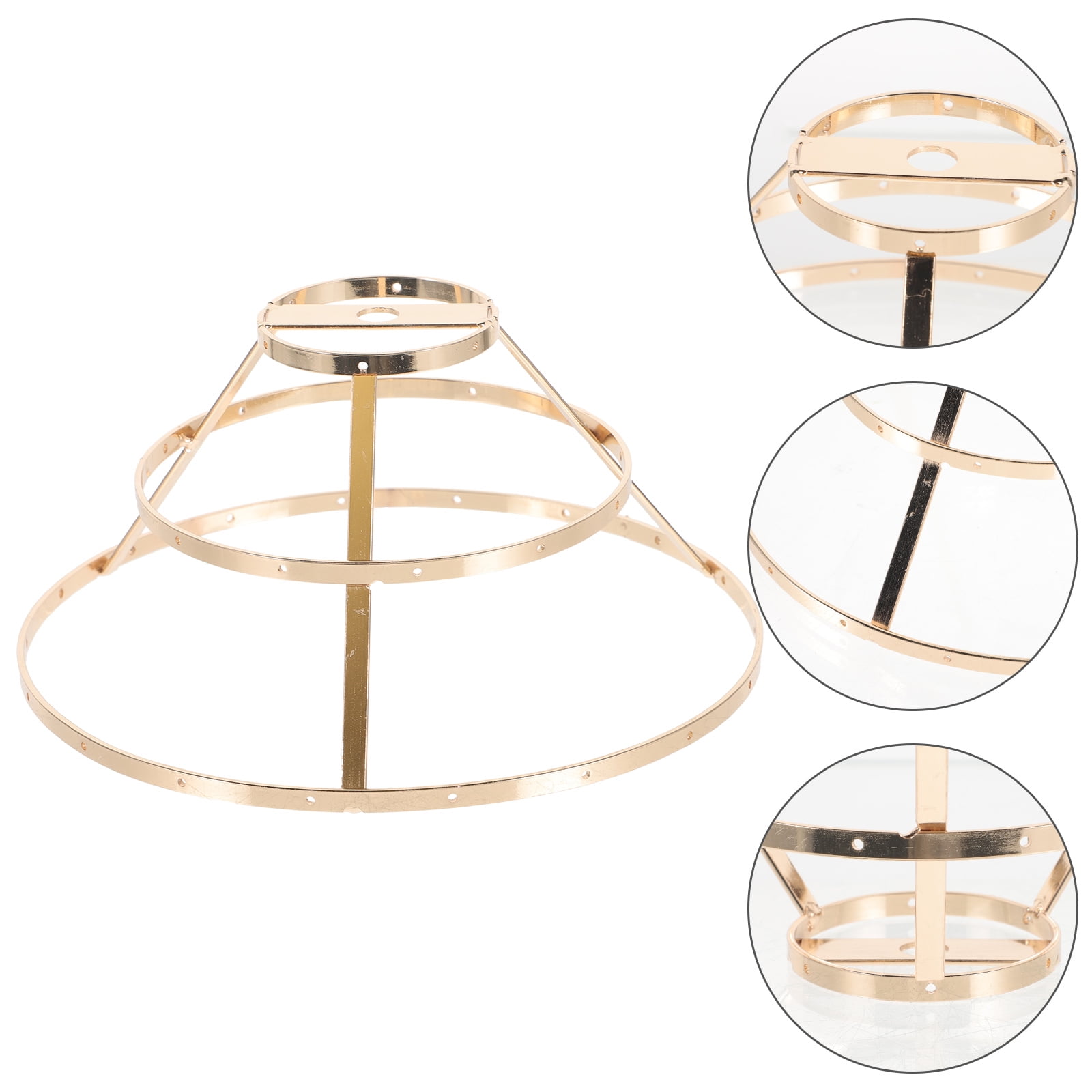 Masteelf DIY Lampshade Bracket Frame Iron Lampshade Rack DIY Frame ...