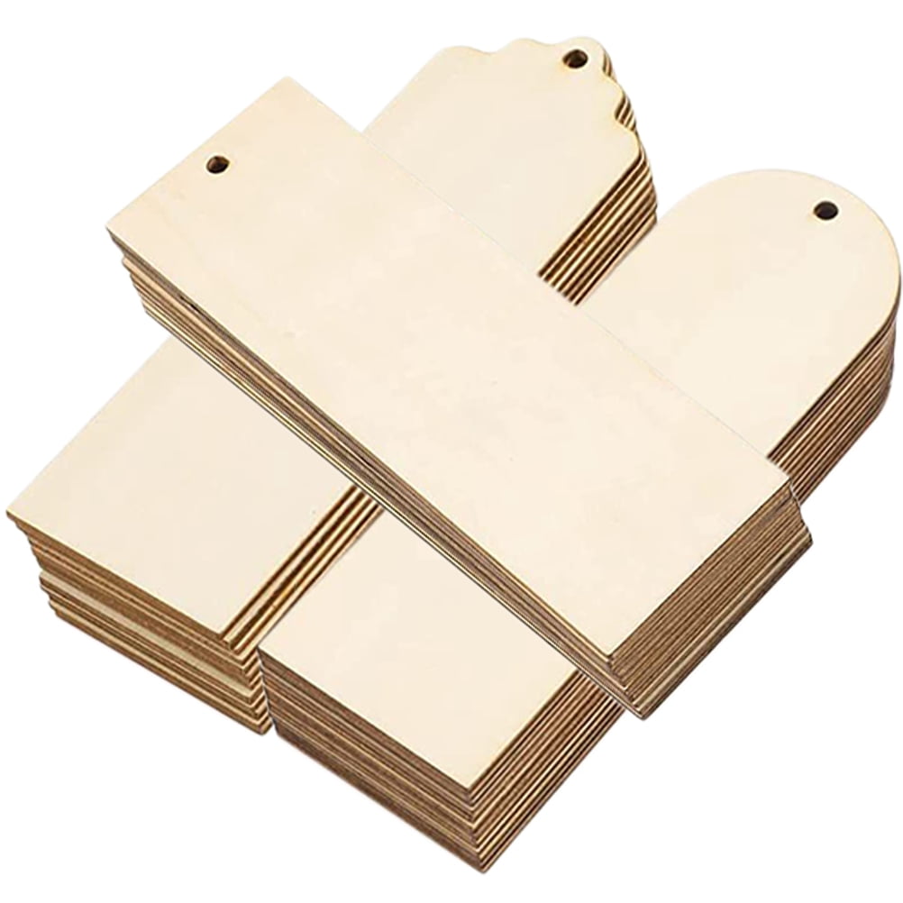 Masteelf DIY Unfinished Wooden Bookmarks for Crafting Blank Khaki ...