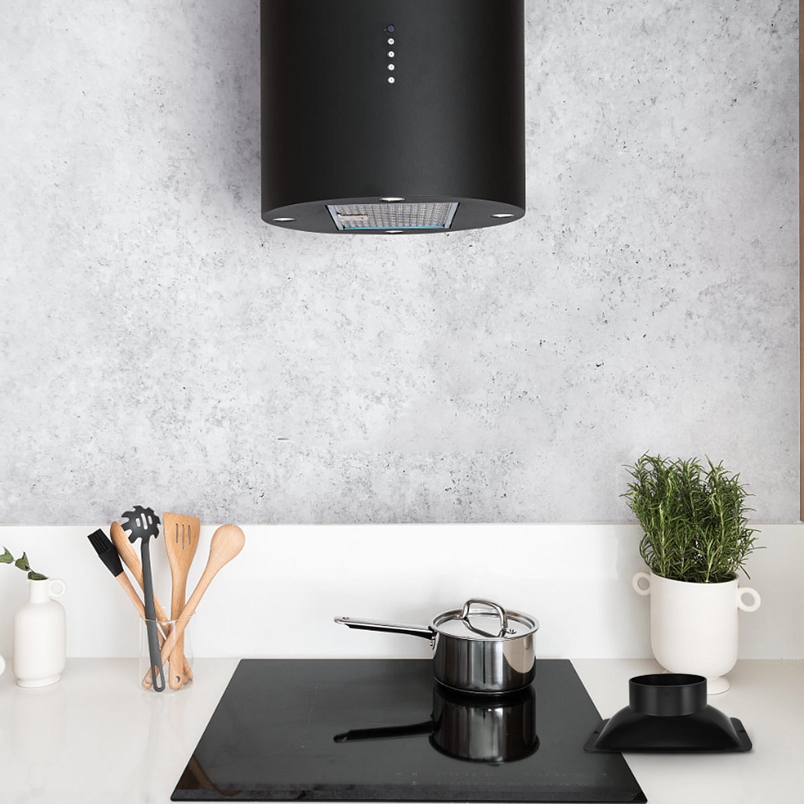 Masteelf DIY Ventilation Interface for Range Hood Square Bottom Duct ...