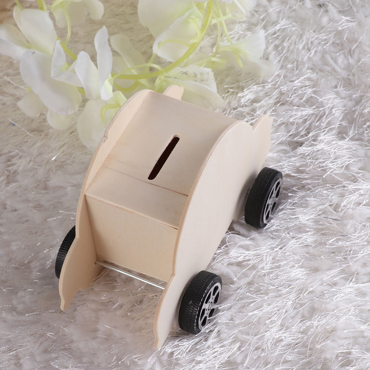 Masteelf DIY Wooden Saving Pot for Kids Craft Projects Beige Coin Bank ...