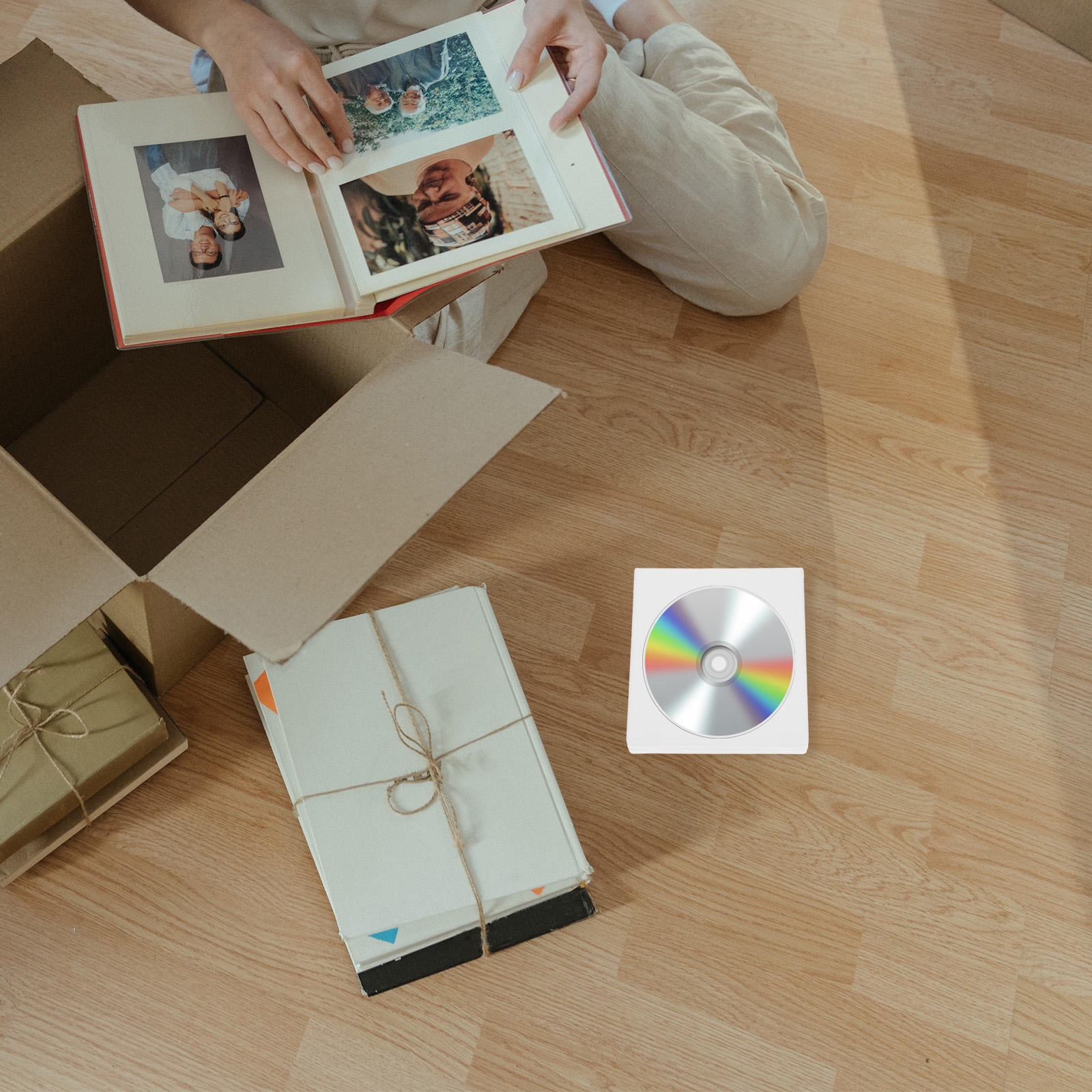 Masteelf DVD Storage Case with Insertable Pages 12-Disc Plastic Case ...