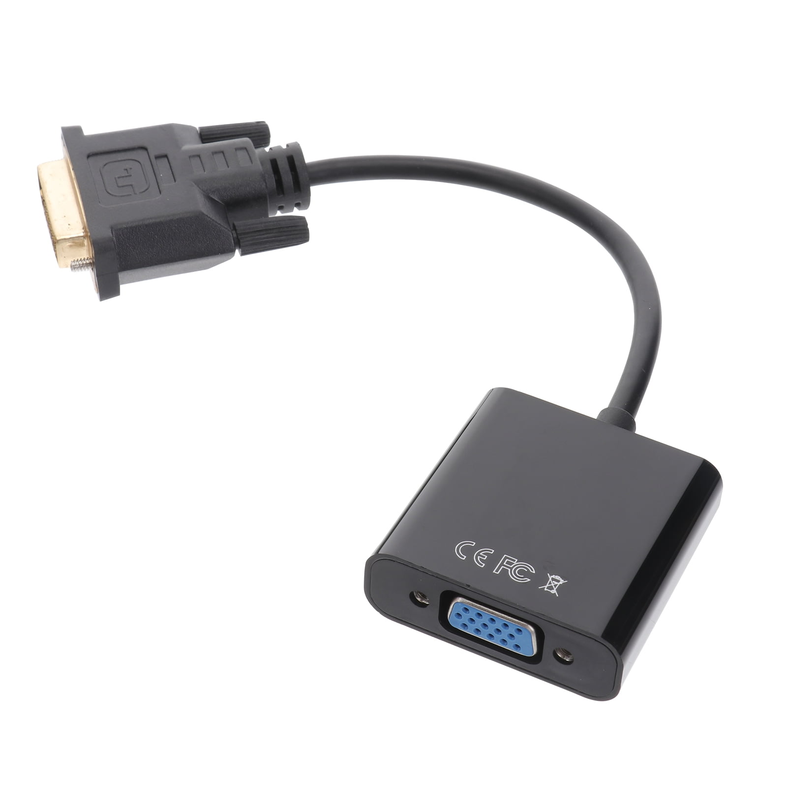Masteelf DVI to VGA Adapter Cable Quad-shielded PC Display Converter ...