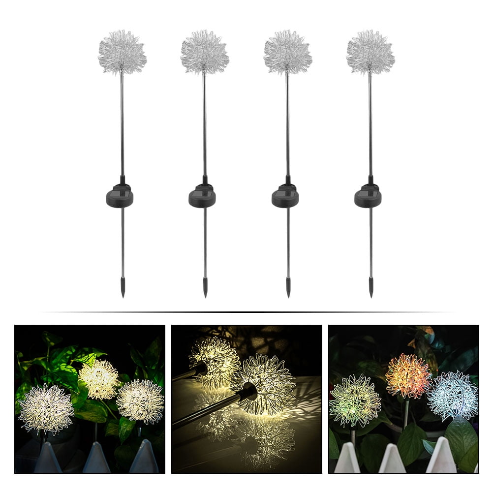 Masteelf Dandelion Shaped Solar Powered LED Lamp for Garden Decoration ...