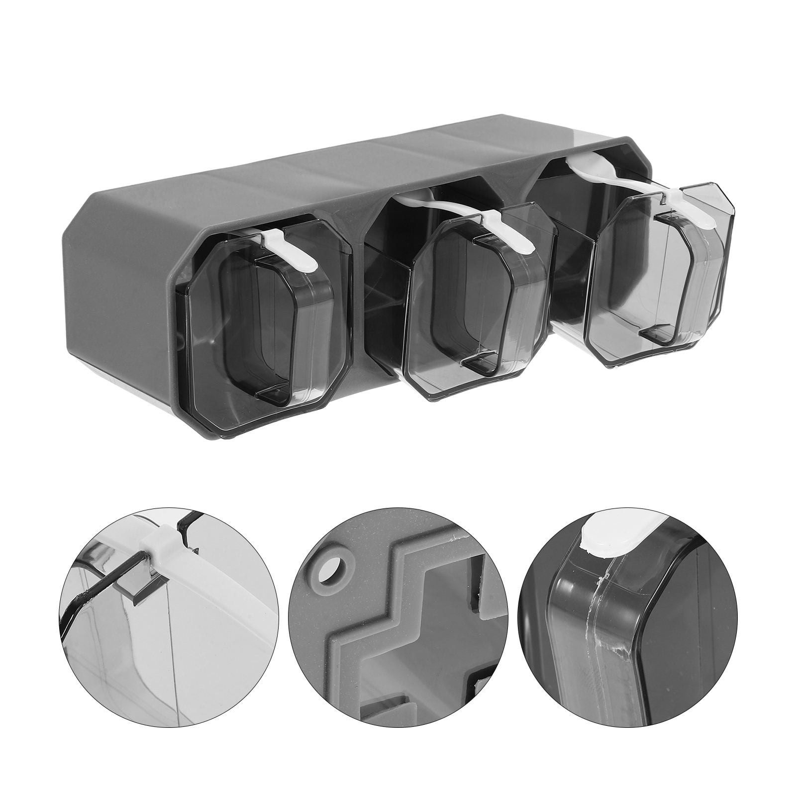 IDEANATEGRATE Spice Jars Plastic 1Set 10.63X3.94X3.35in - Walmart.com