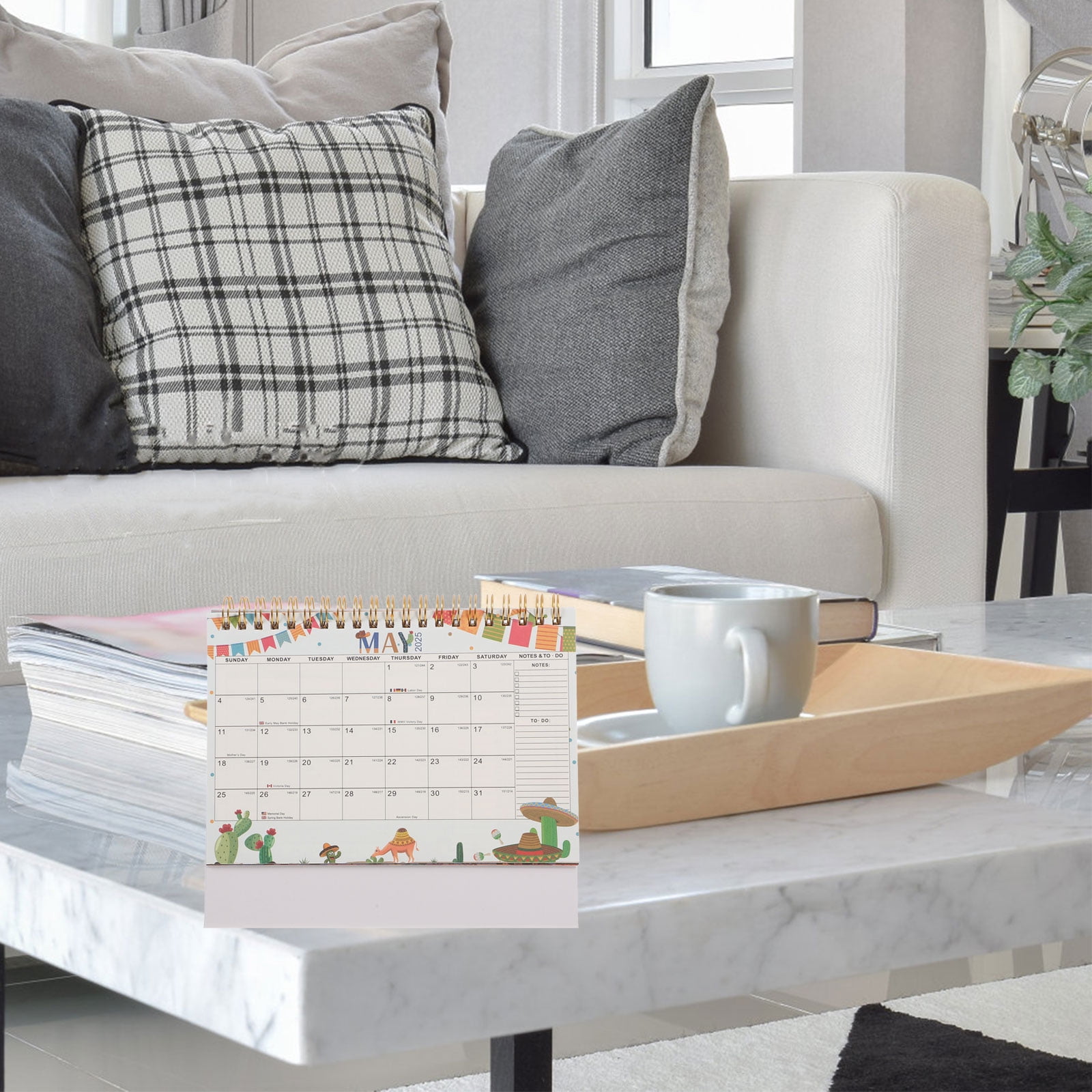 Masteelf Desk Stand Calendar Decor Aesthetic Desktop Decoration Travel ...