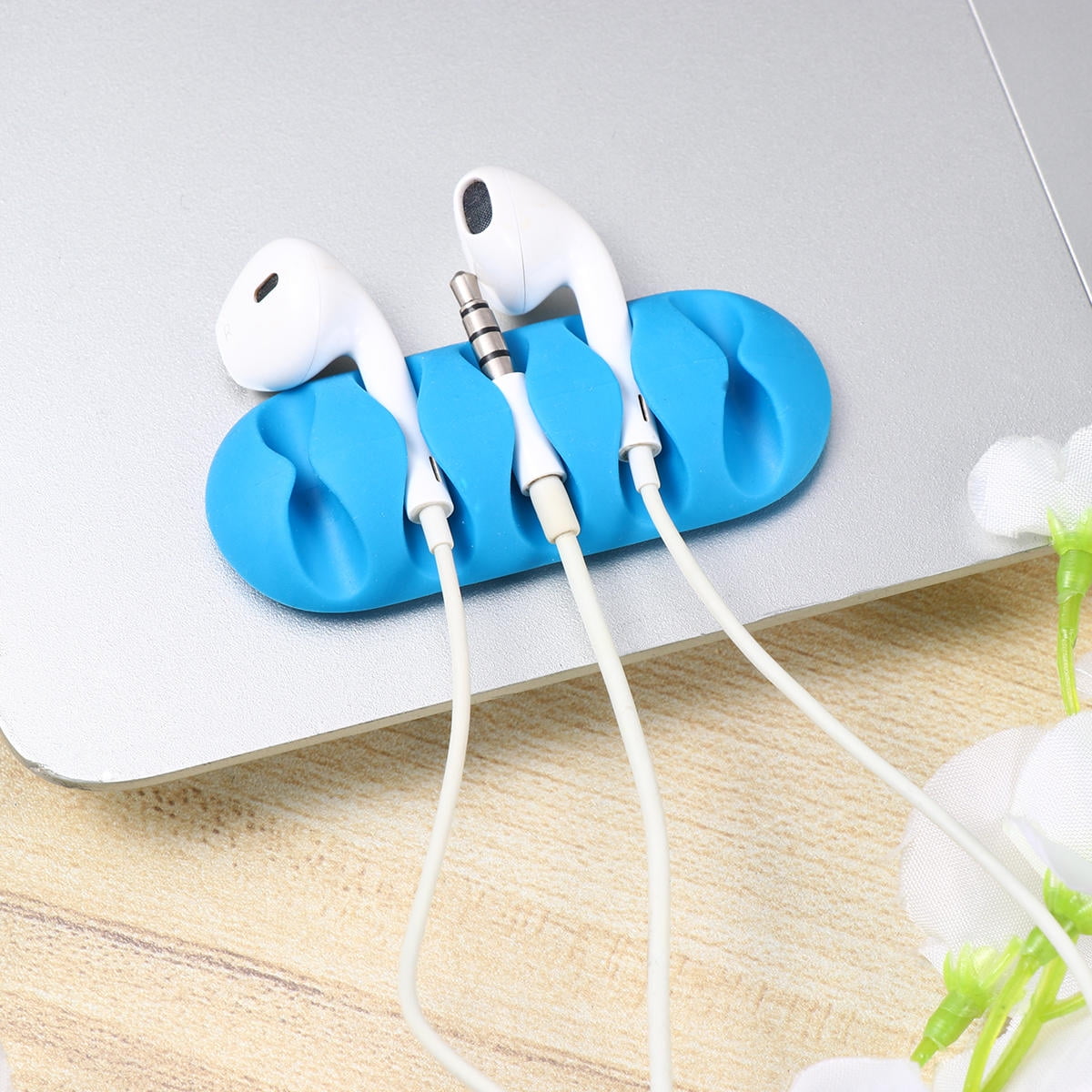 Masteelf Desktop Cable Organizer Set with 20 Pcs Flexible Wire Fixer ...