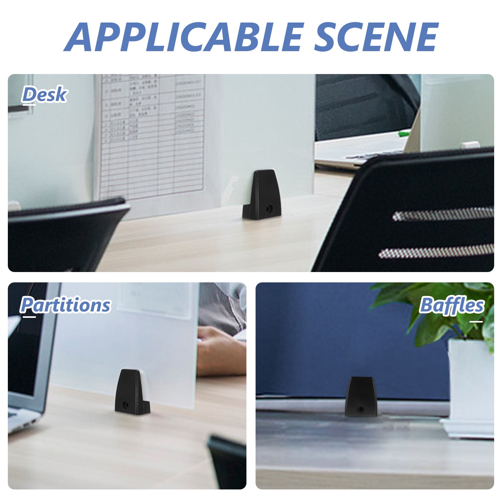 Masteelf Desktop Partition Dividers Clips Stand Clamp Office - Walmart.com