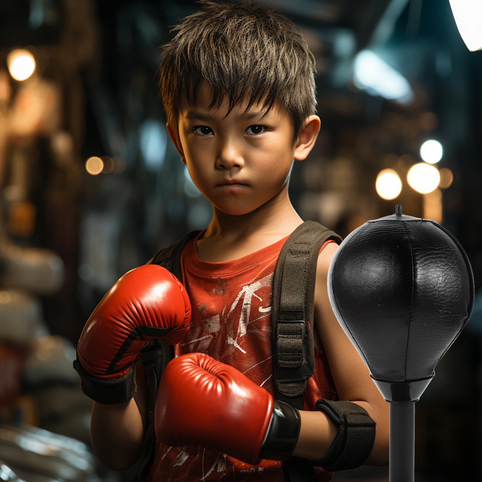 Masteelf Desktop Punching Bag With Stand Boxing Reflex Punching Bag For ...