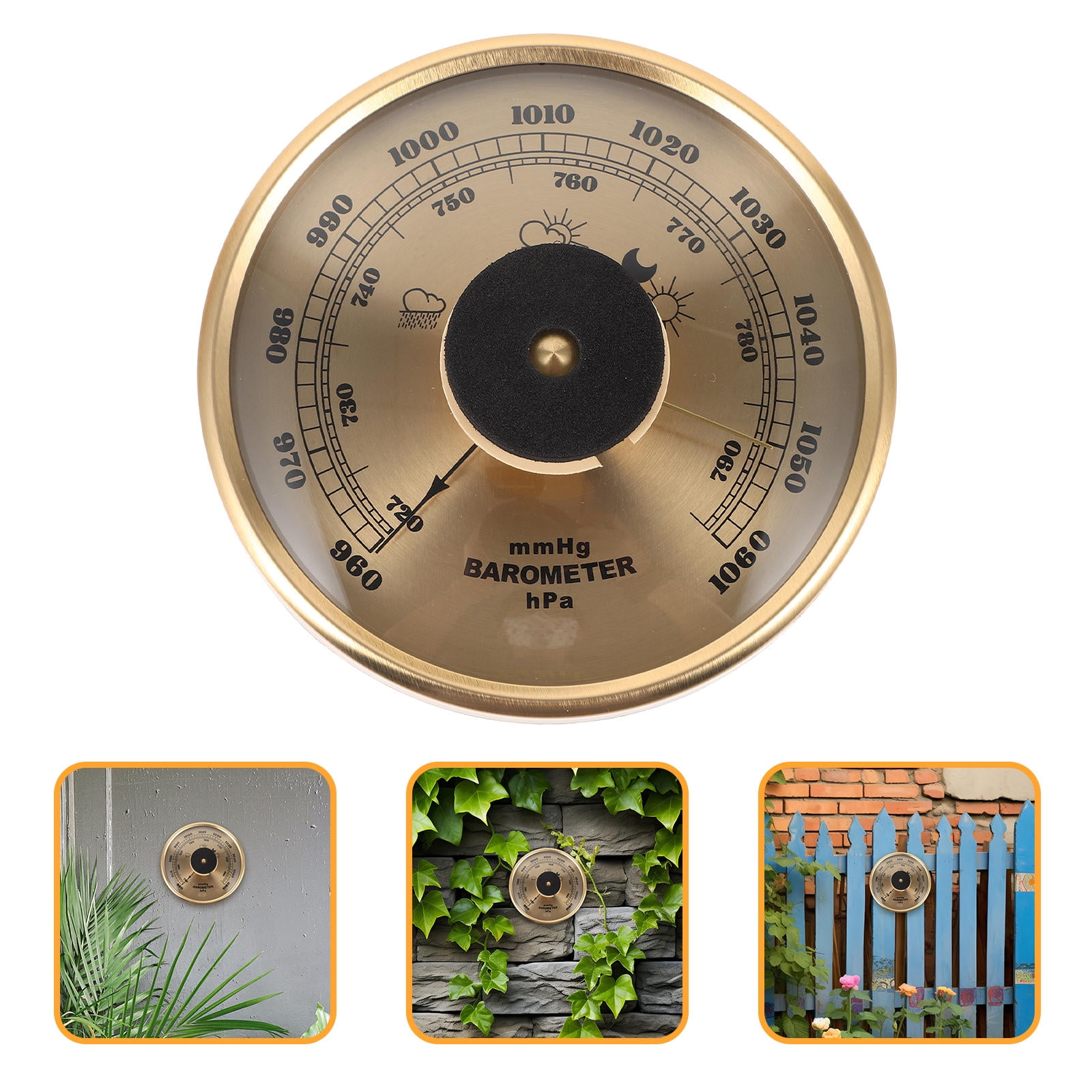 Masteelf Dial Type Barometer Home Use Adjustable Insert Barometer ...