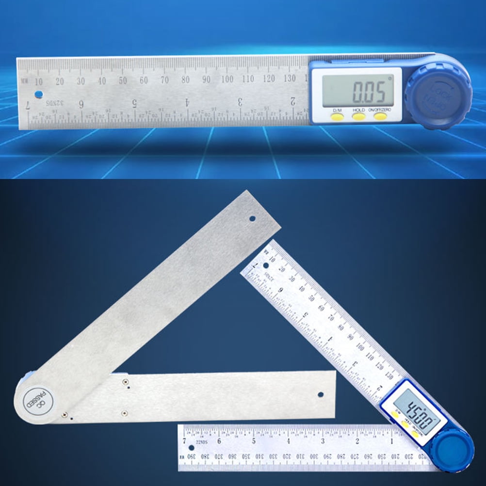 Masteelf Digital Angle Ruler with Stainless Steel for Measuring 200mm ...