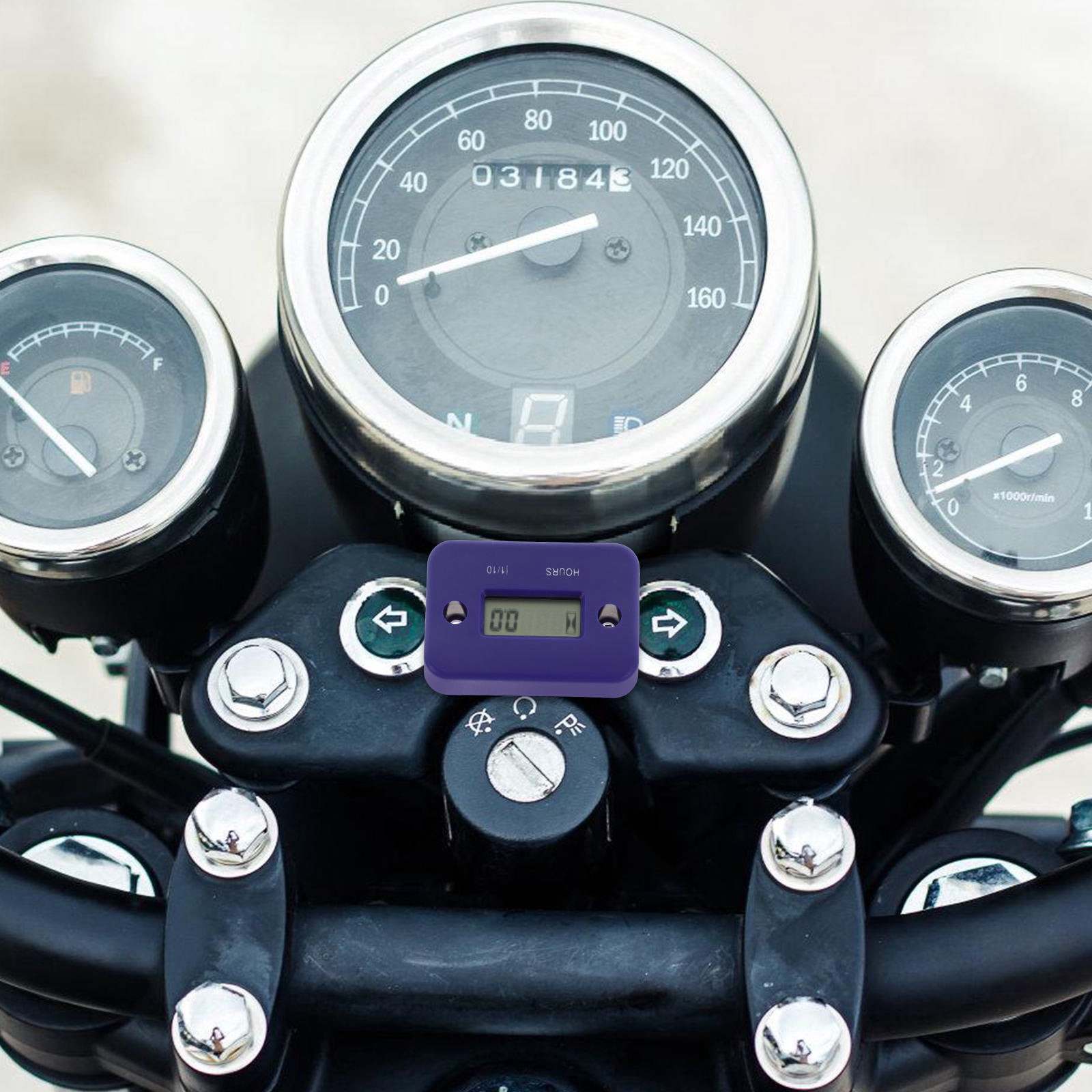 Masteelf Digital Hour Meter for Motorcycle and Small Engines ABS ...