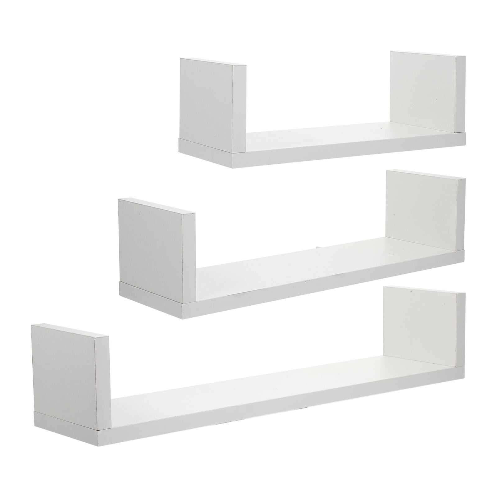 Masteelf Display U-shaped Storage Rack Ornament Shelf 50x12cm White ...