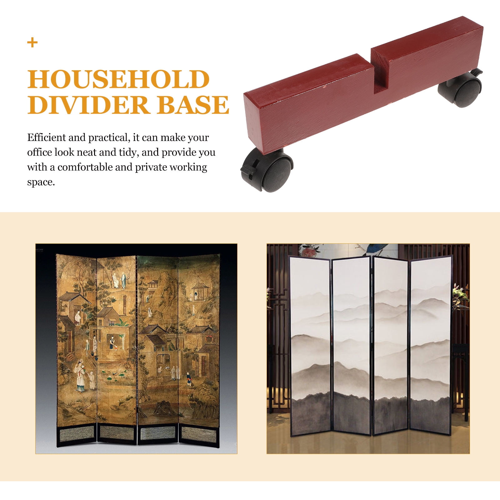 Masteelf Divider Feet Holder Movable Screen Partition Base Perfect ...