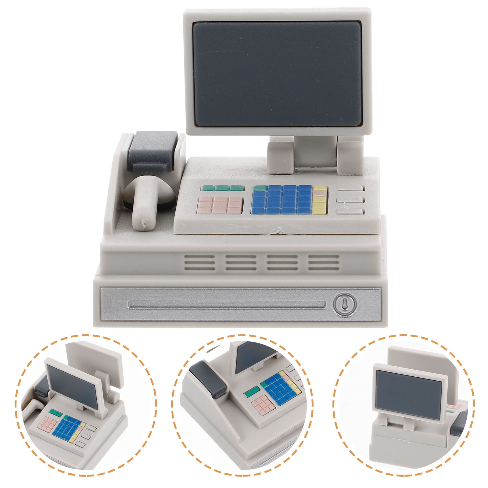 Masteelf Dollhouse Miniature Cash Register Tiny Dollhouse Furniture ...