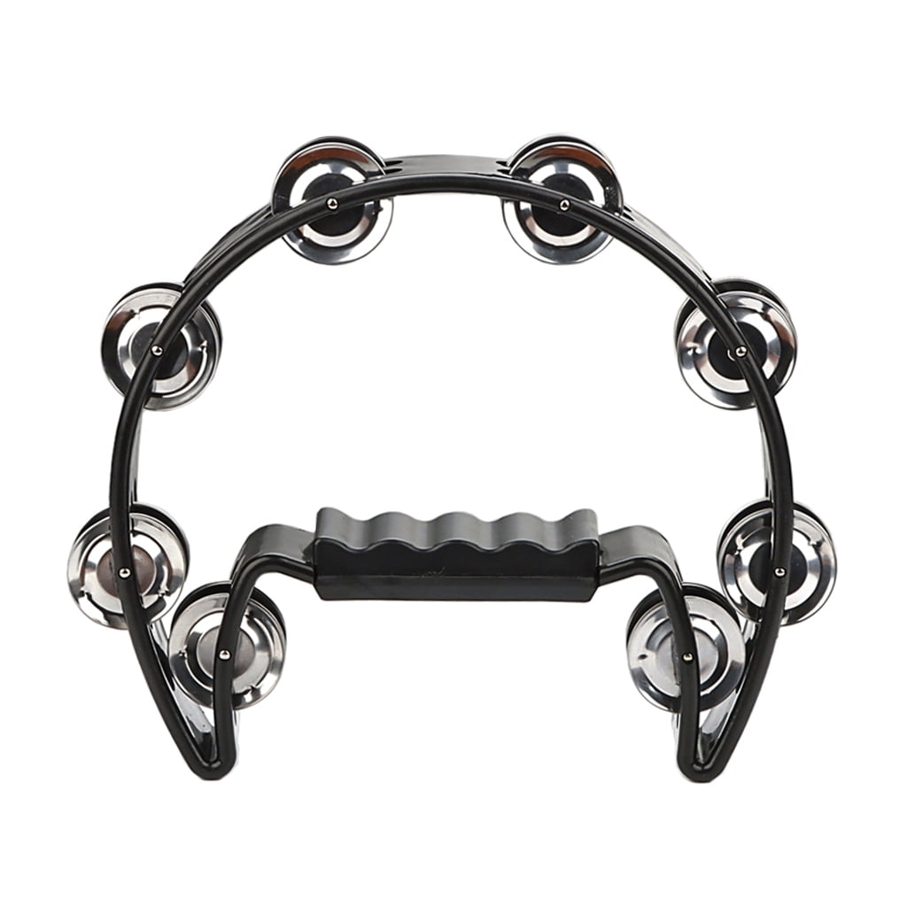 Masteelf Double Row Tambourine Handheld Metal Jingle Percussion ...