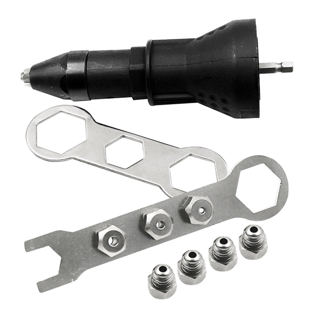 Electric Rivet Tool with 3pcs Threaded Heads for Repair Use Metal ...