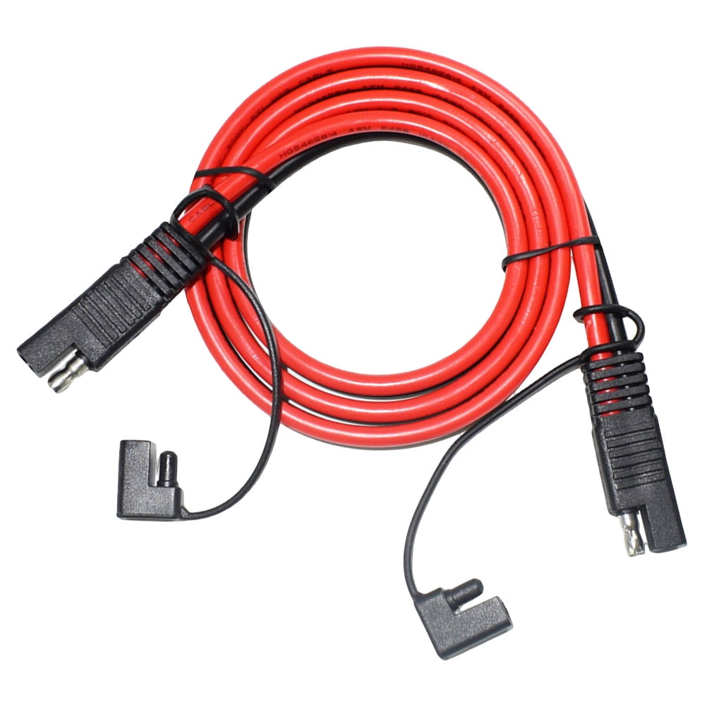 Masteelf Dual SAE Connector to Female Plug Extension Cable Adapter Cord ...