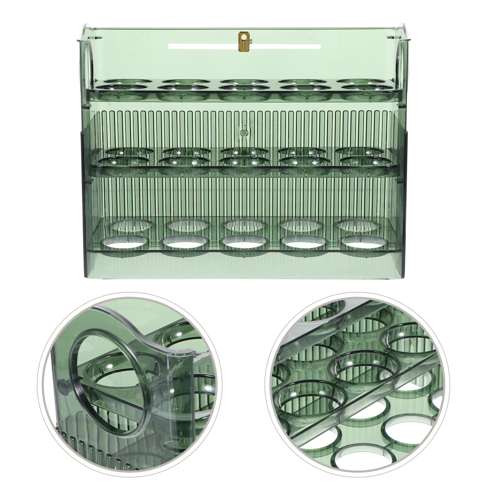 Masteelf Egg Container for Refrigerator Organizer Storage Box Conical ...