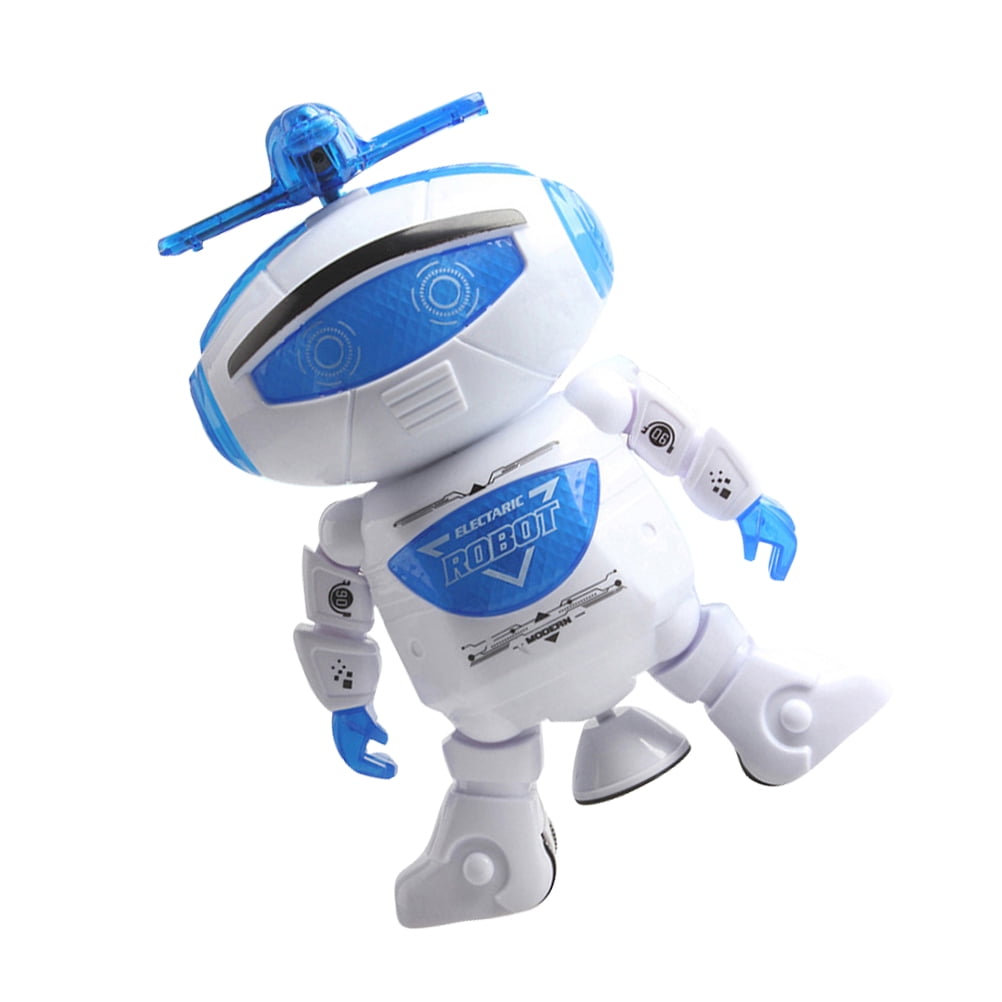 Masteelf Electric Dancing Robot Rotating Robots for Kids Child White ...