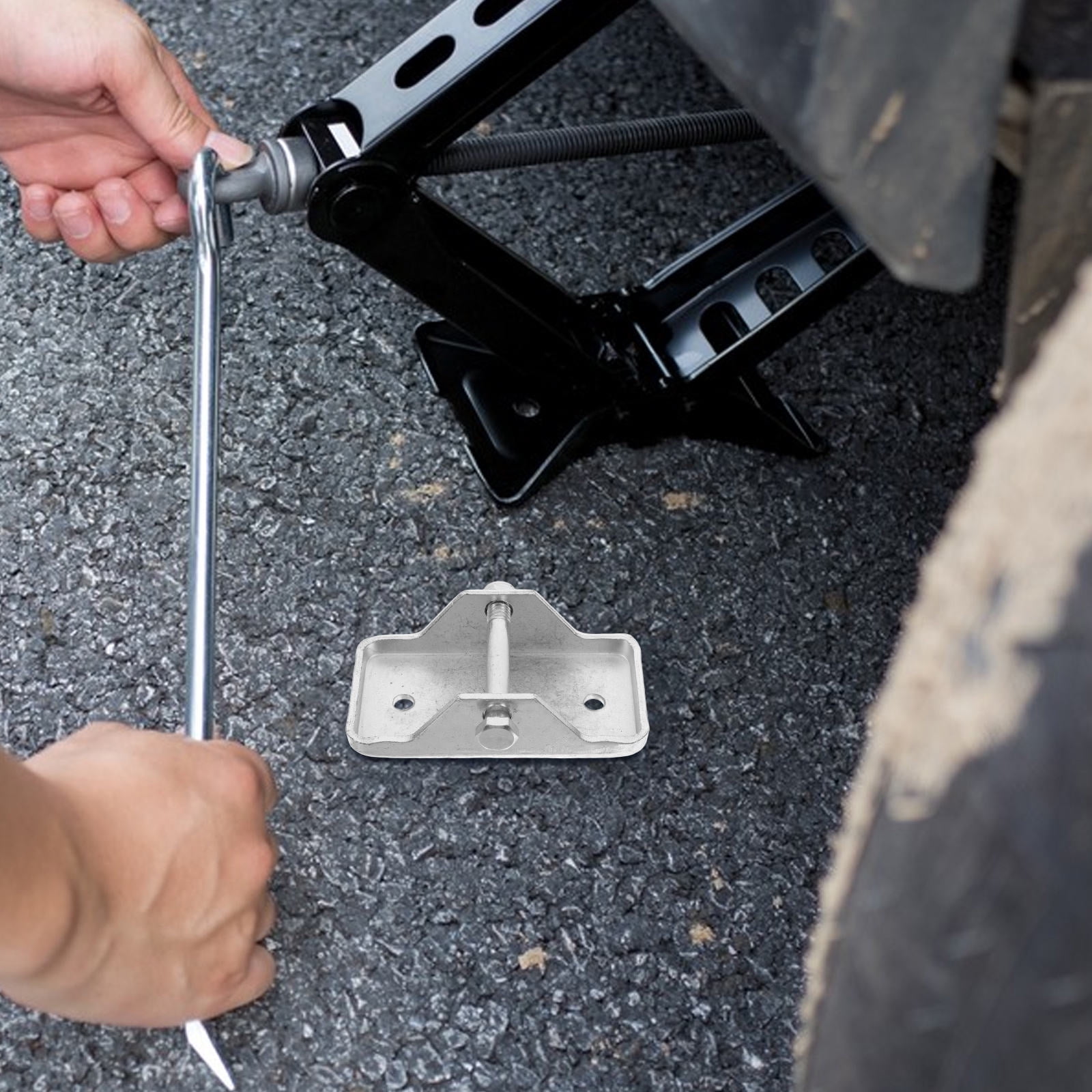 Masteelf Electric Jacks For Trailers With Trailer Jack Foot Plate And ...