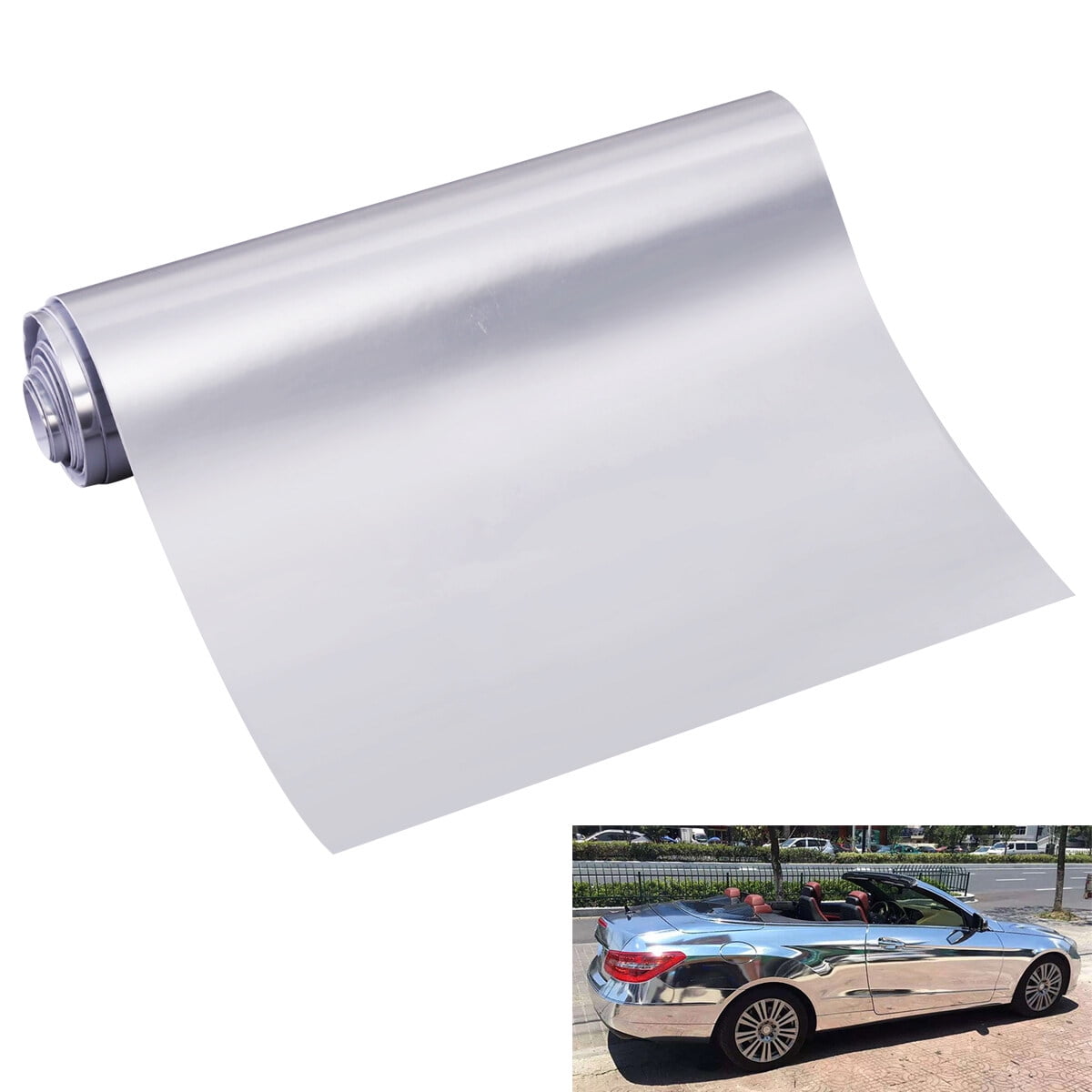 Masteelf Electroplating Wrap Roll DIY Sticker for Car Auto Vehicle ...