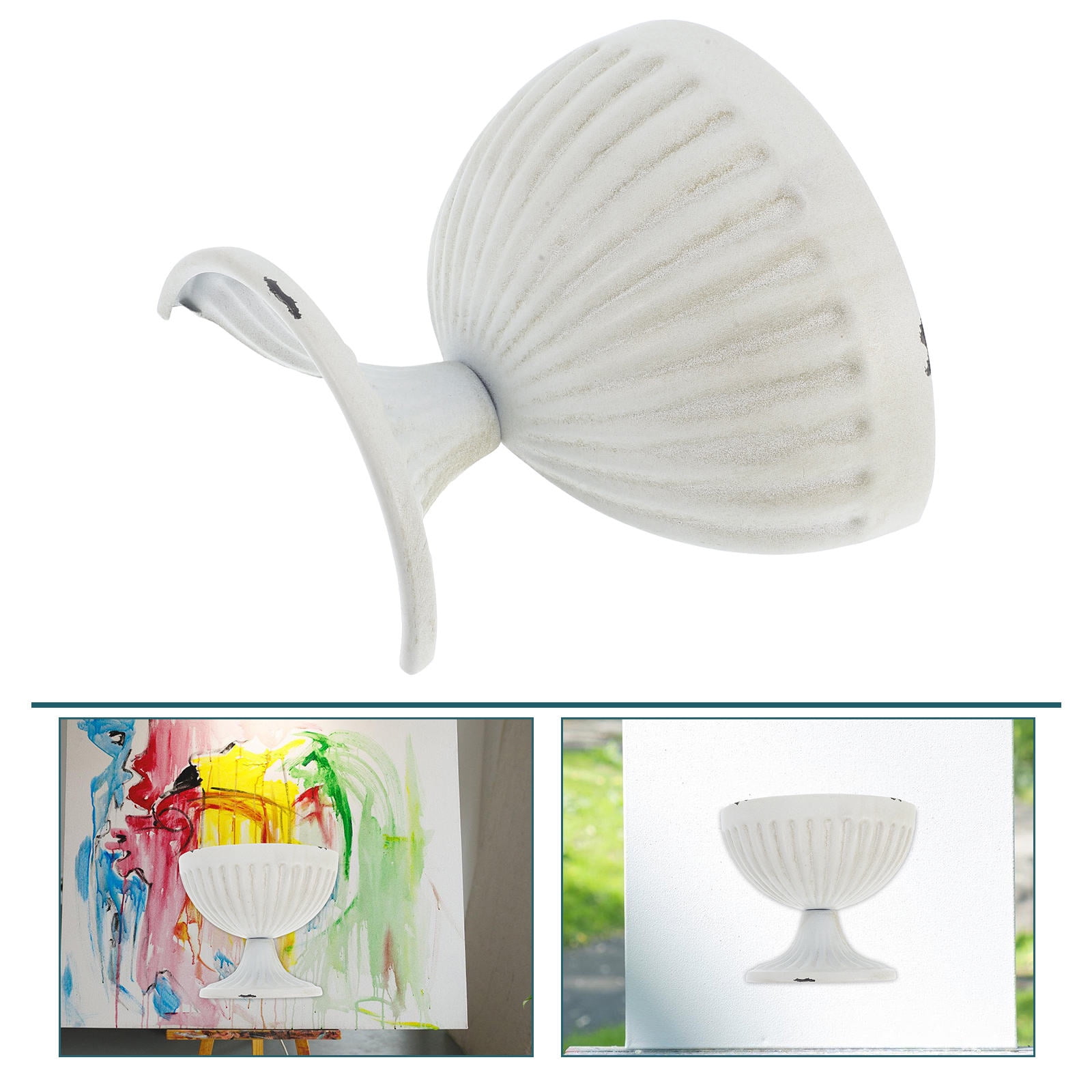 Masteelf Elegant Half Vase Vintage Flowerpot Half Vase Embellishment ...