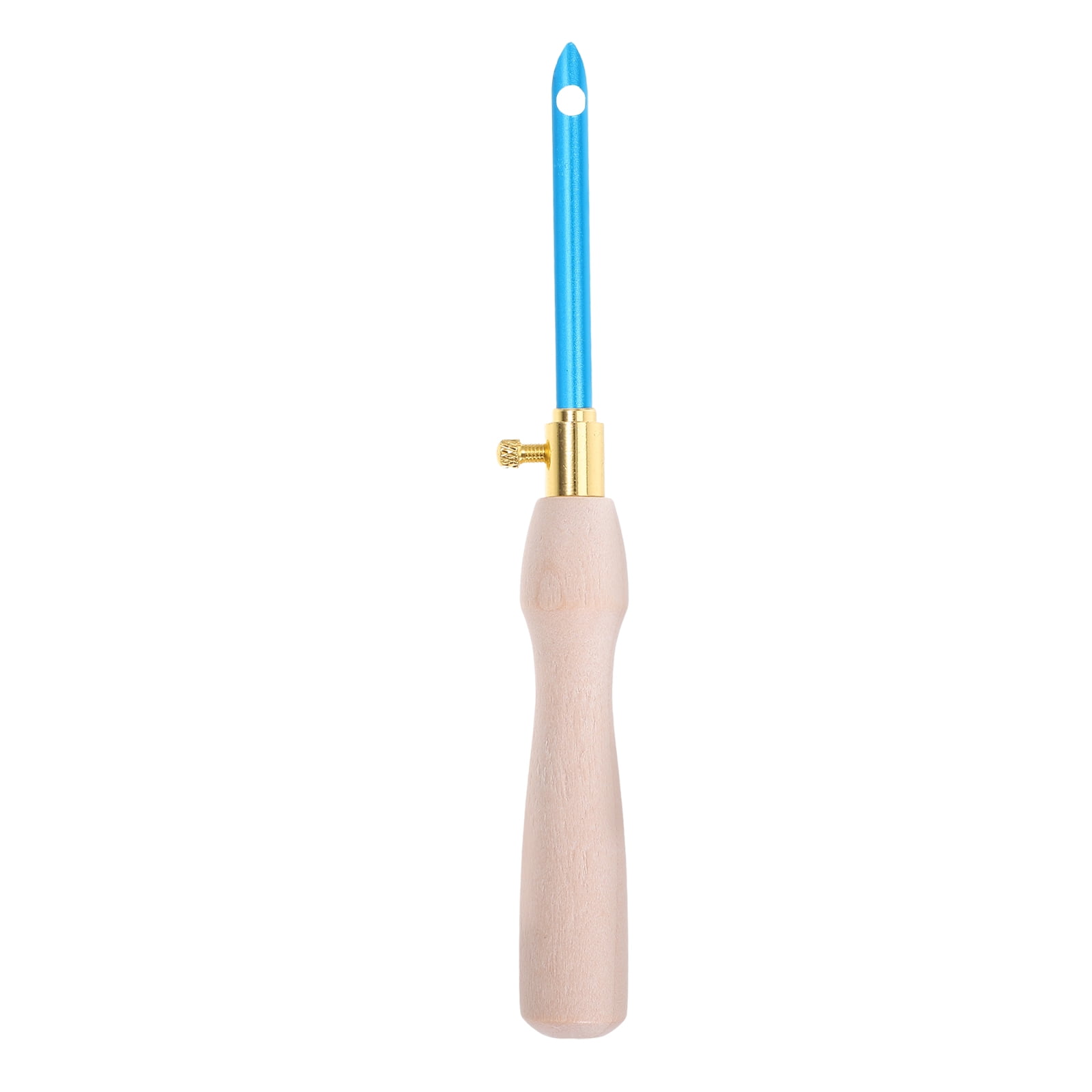 Blue Wooden Handle Punch Needle Tool for Embroidery DIY Craft Knitting ...