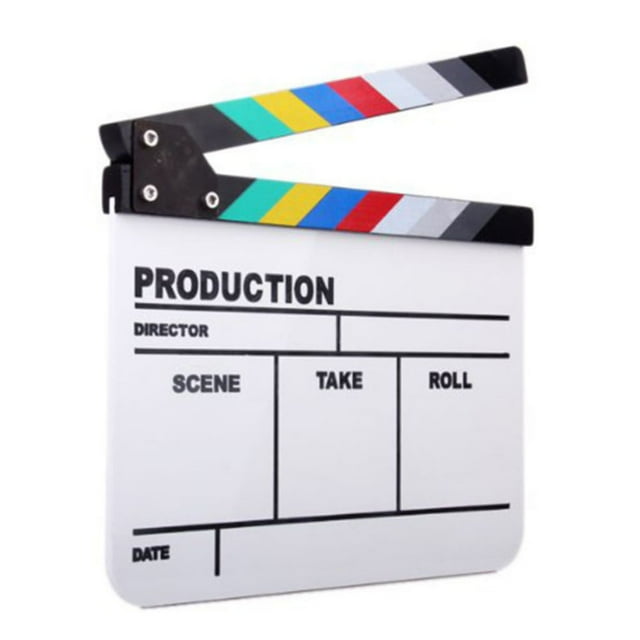 Masteelf English Version Clapper Board Clap-stick for TV / Film / Movie ...