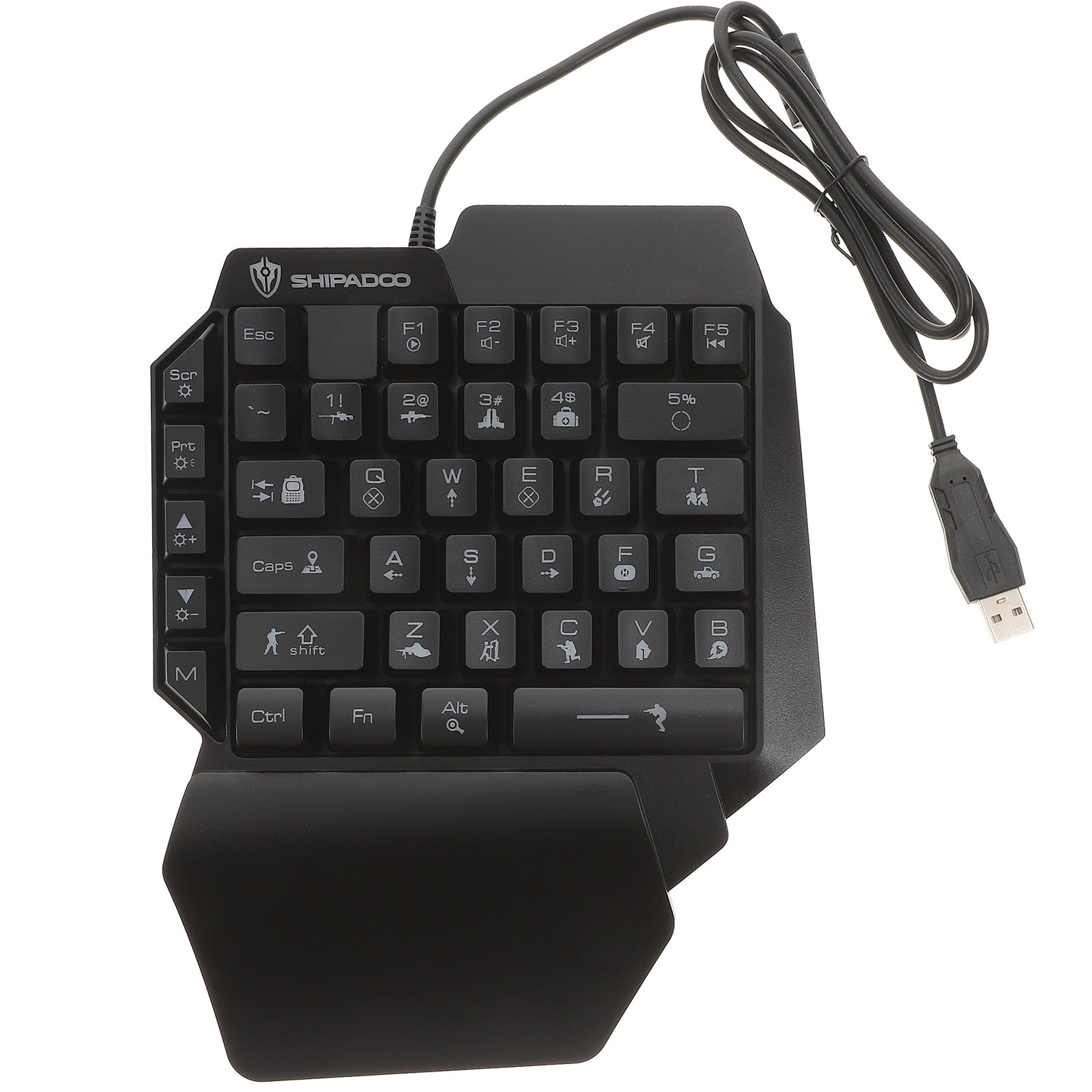 Masteelf Ergonomic Gaming Keyboard Backlight Keyboard E-Sport Keyboard ...