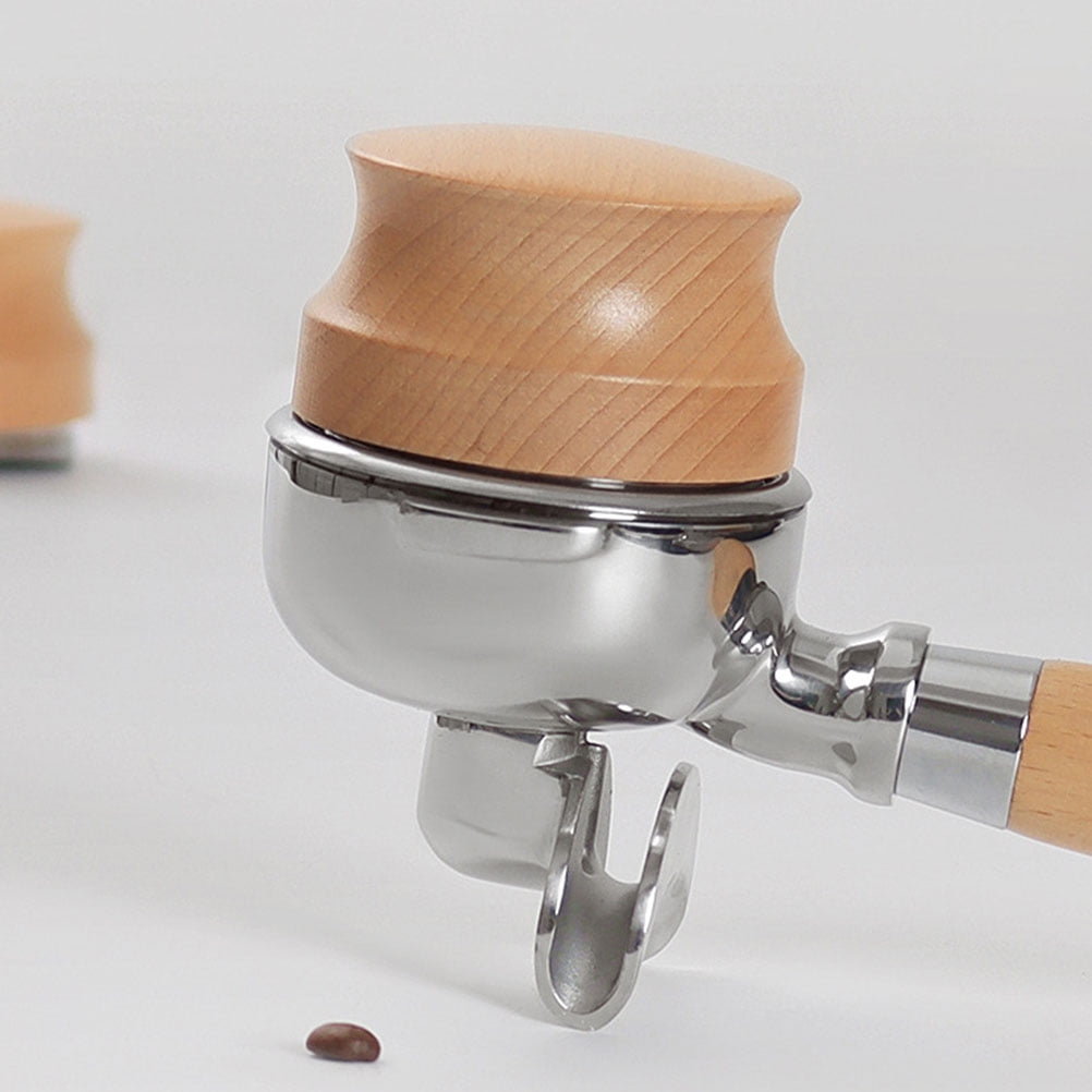 Masteelf Stainless Distributor with Wood Handle for Home Use and Coffee ...