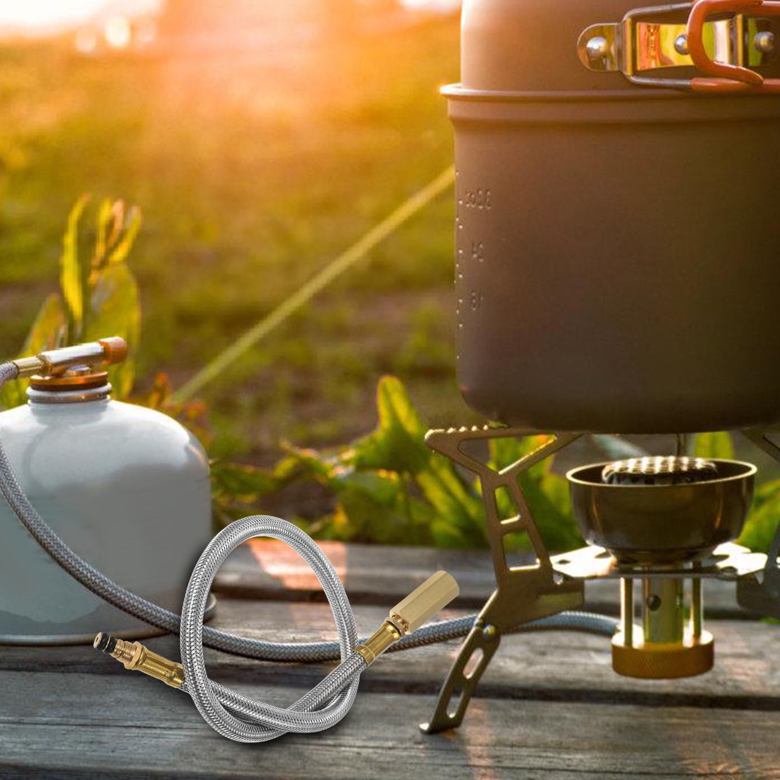 Masteelf Extended Gas Cylinder Hose For Camping Stove Gas Canister ...