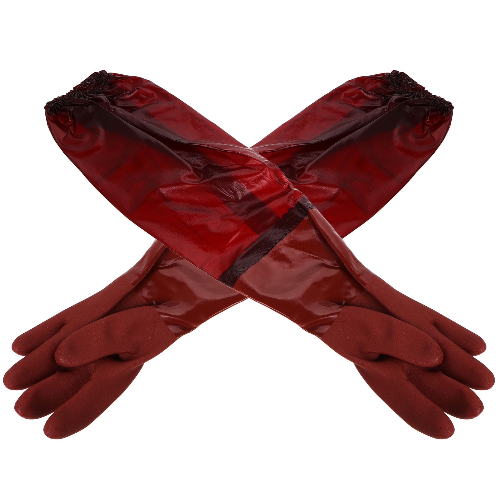 Masteelf Extra Long Rubber Gloves Elbow Length Household Arms Length ...