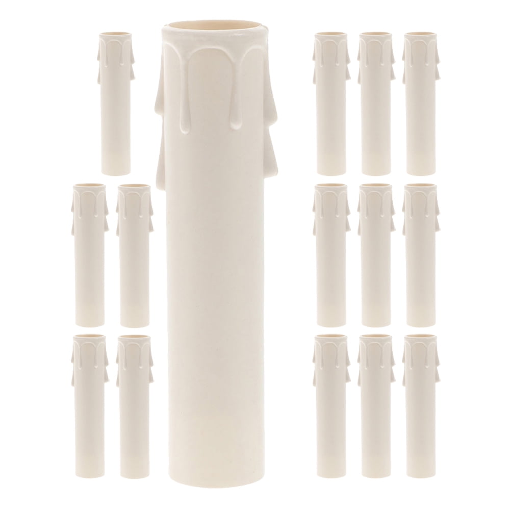Masteelf FRCOLOR 15pcs Plastic Candle Socket Covers for Chandelier ...