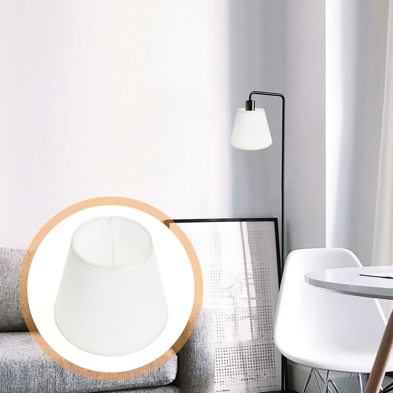 Masteelf Fabric Lamp Shade Tabletop Lamp Shade Ceiling Light Shade ...