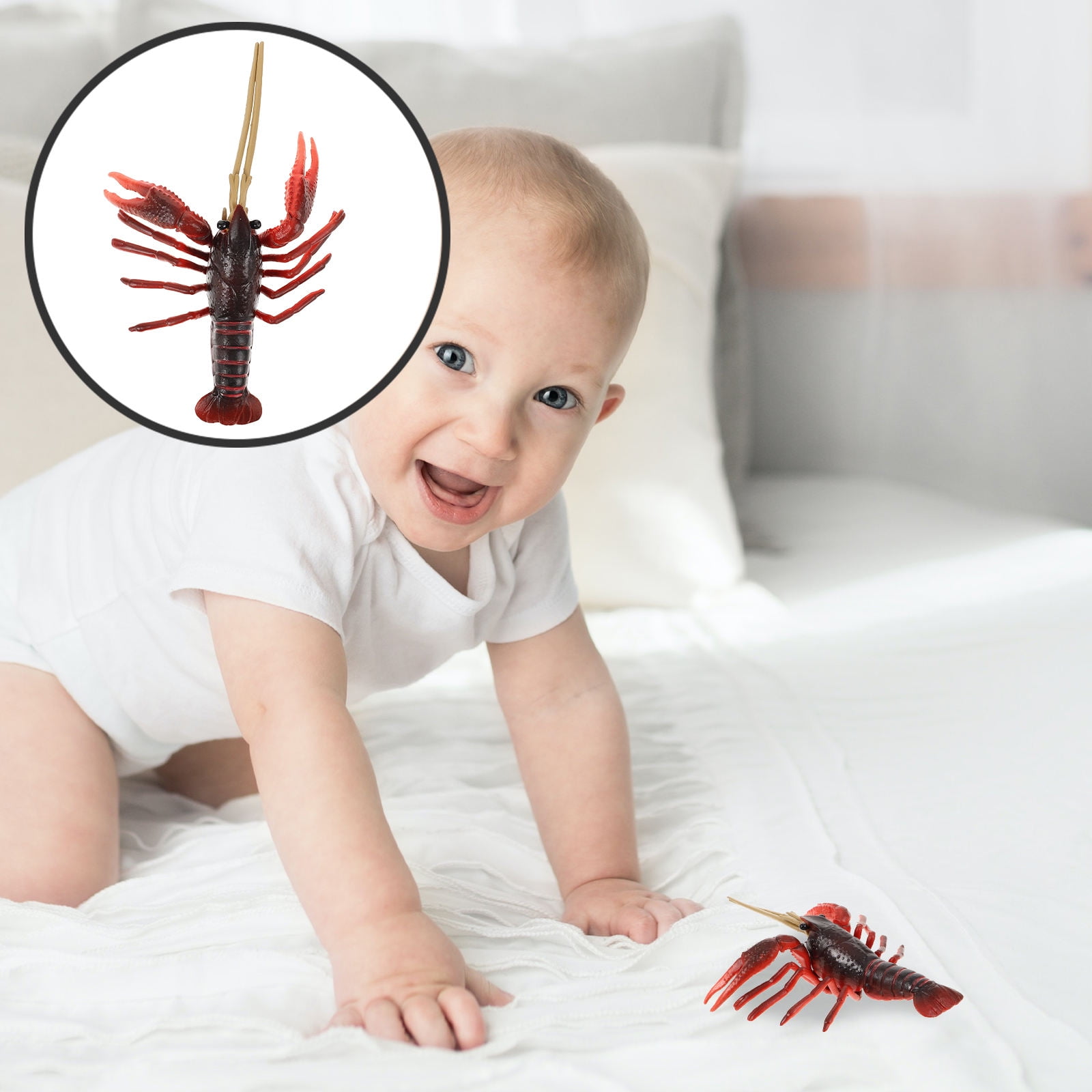 Masteelf Fake Lobster Decoration Model Artificial Plastic Lobster Party ...