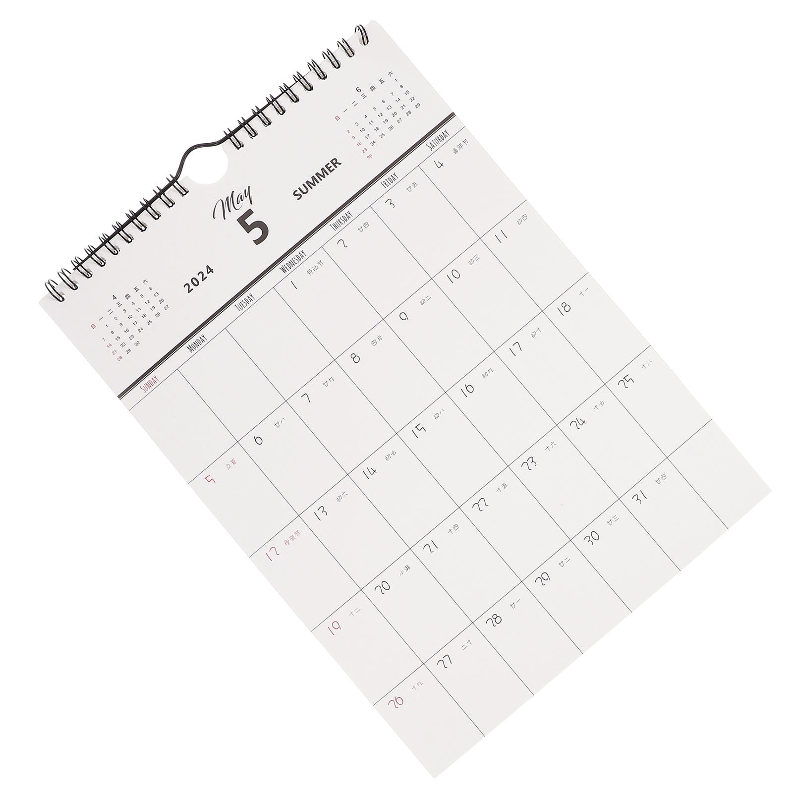 WRITWAA Wall Calendar 2024 Clear Printing Easy to Large Monthly Planner ...