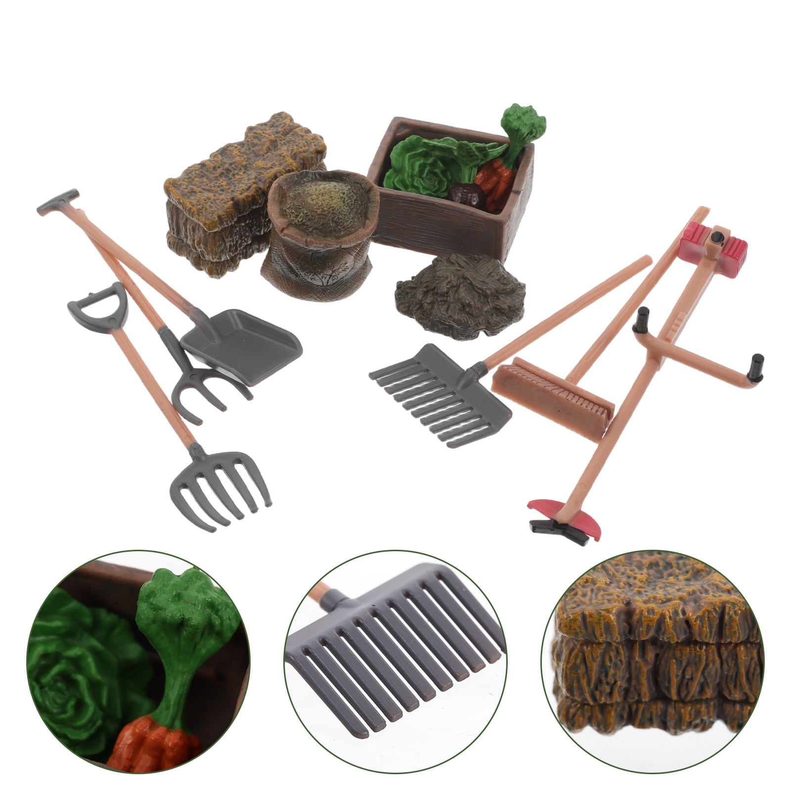 Masteelf Farm Simulation Toy Set with Realistic Miniature Accessories ...