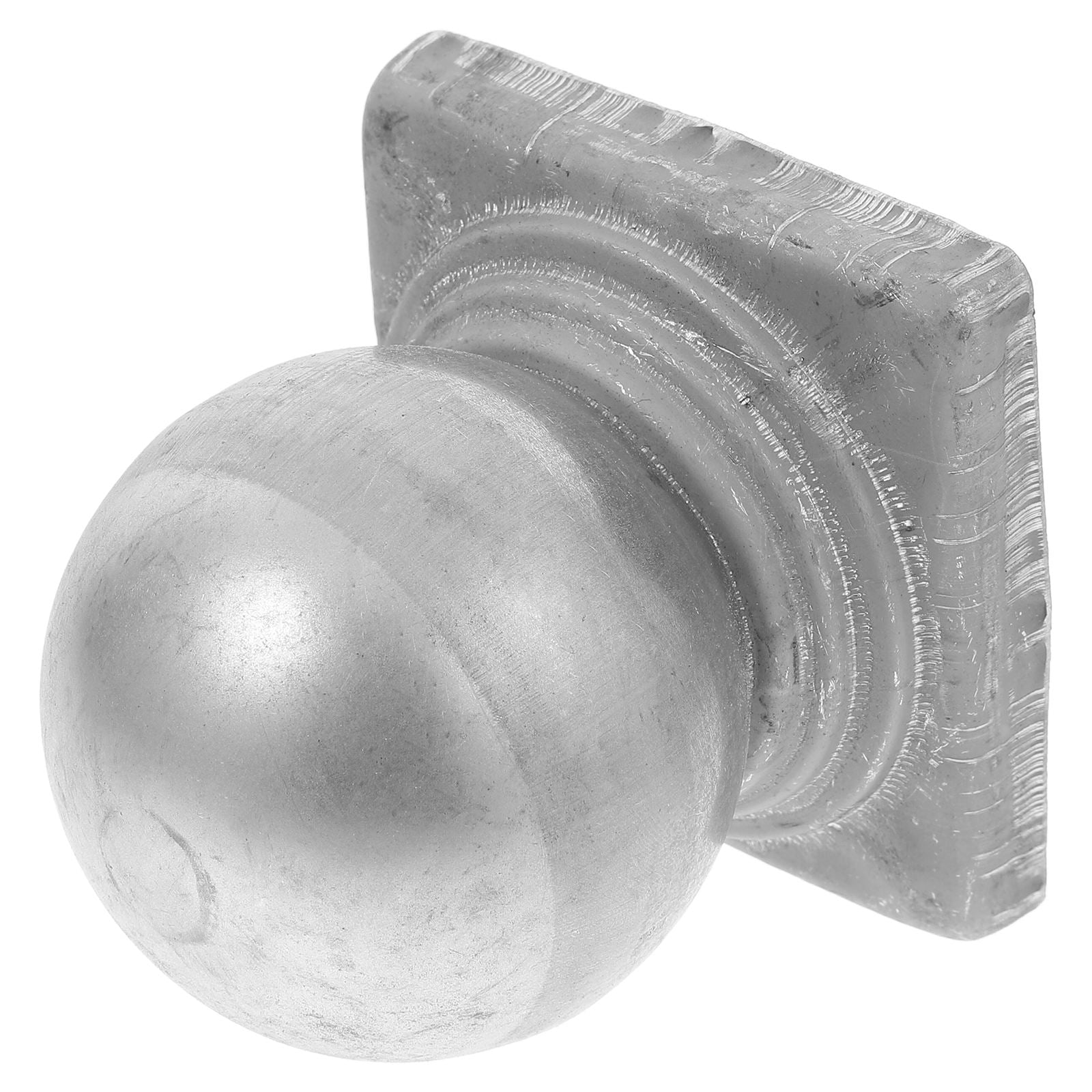 Masteelf Fence Post Cap Ball Shaped Post Cap Metal Fence Cap Fence ...