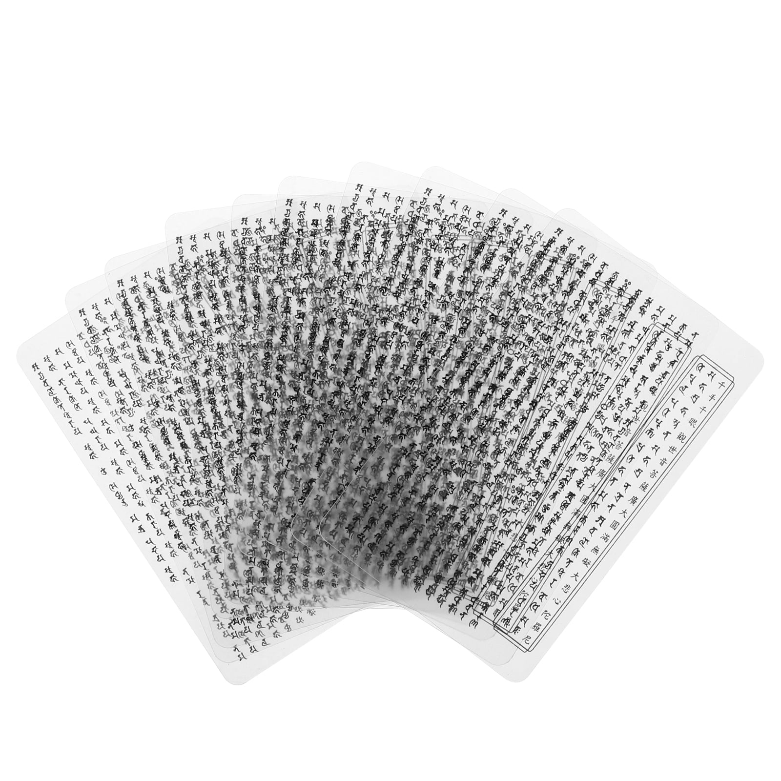 Masteelf Feng Shui Card Sanskrit Amulet clear Sanskrit letter card Feng ...