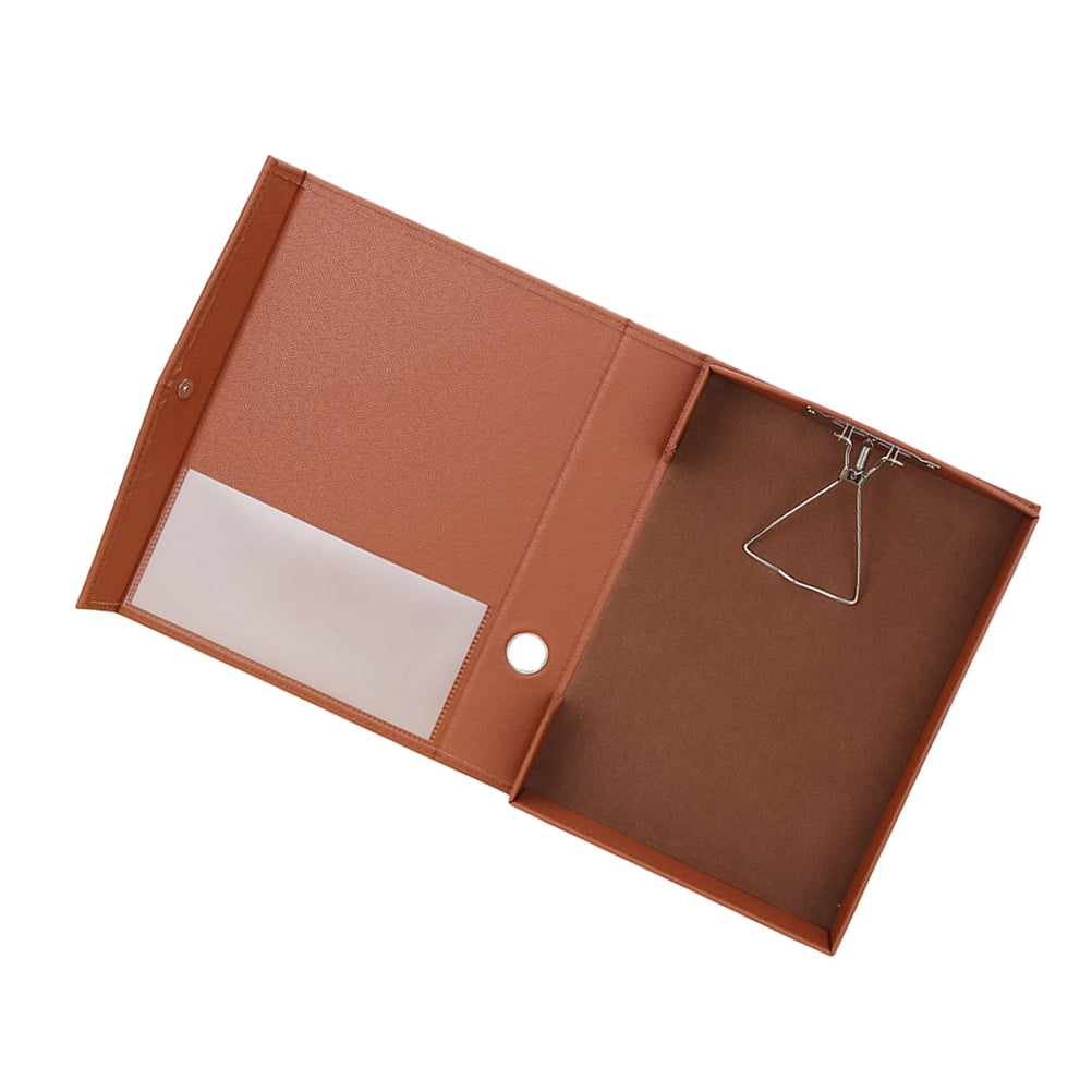 Masteelf File Box Premium Material Folder Brown Document Holder ...