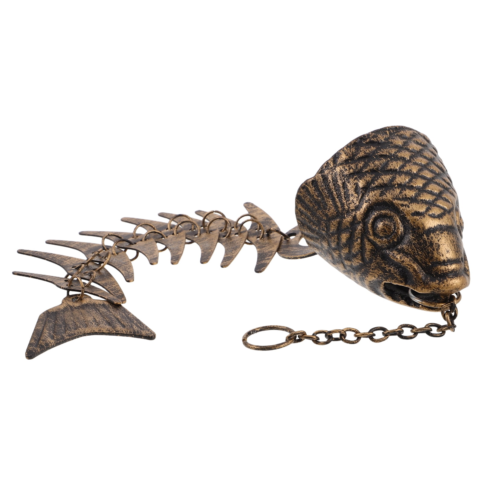 Masteelf Fish Skeleton Wind Chime Vintage Metal Wind Chime Japanese ...