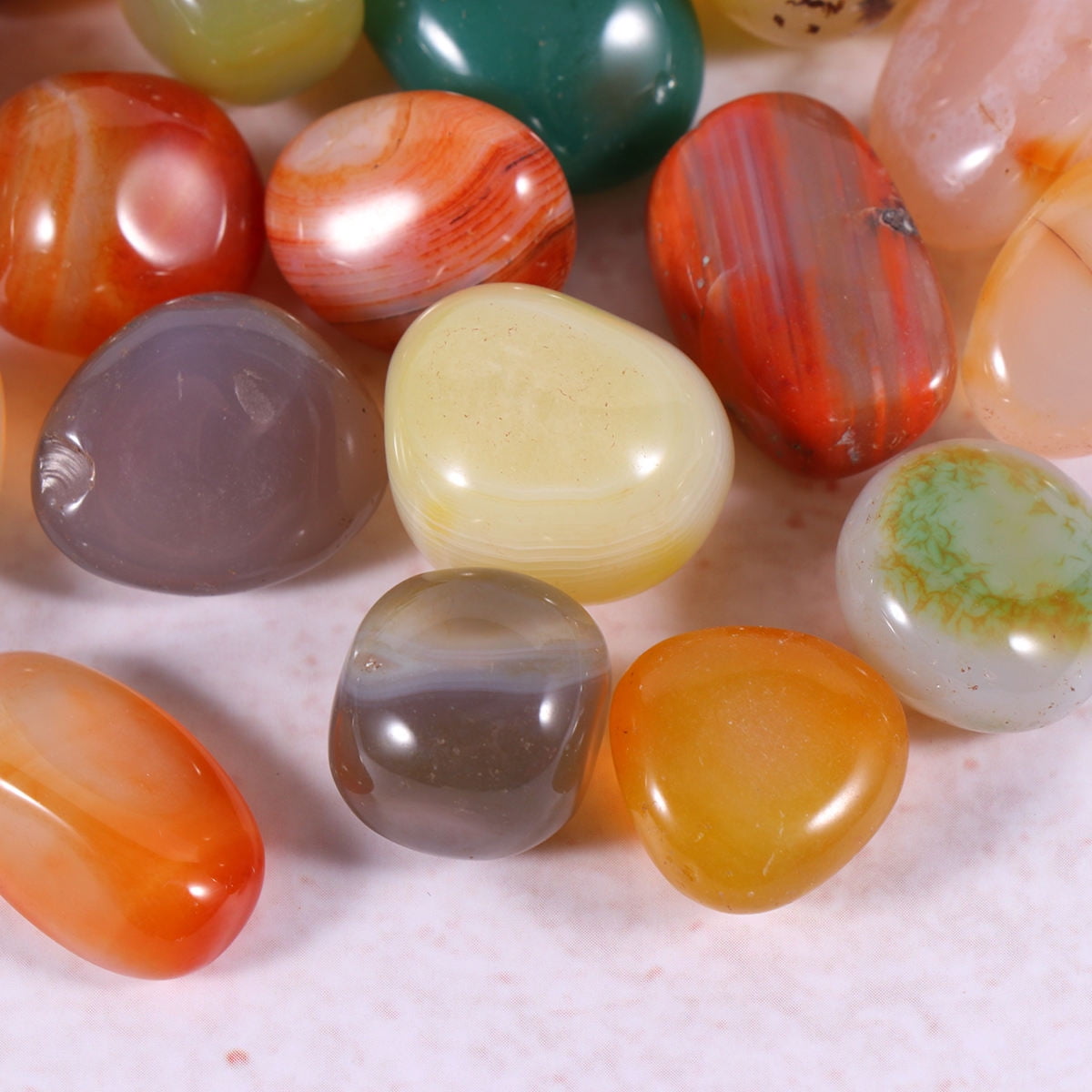 Masteelf Fish Tank Gravel Planter Decorative Agate Stone Colored ...