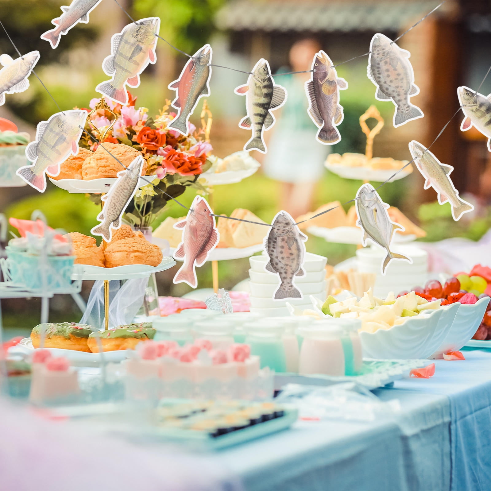 Masteelf Fish Theme Birthday Party Decoration Birthday Banner for Party ...