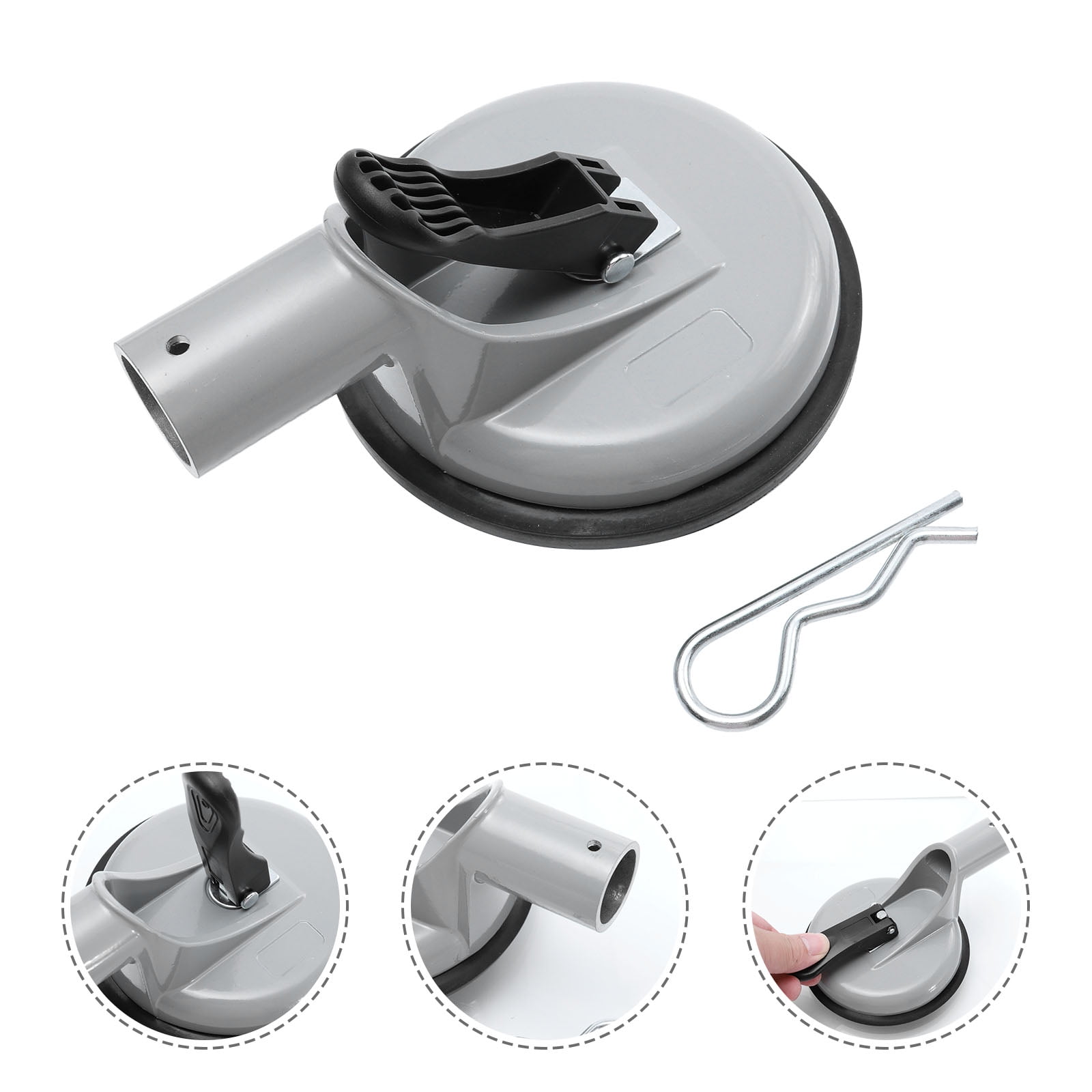 Masteelf Flag Pole Base Suction Cup No Drill Mount Flagpole Poles Cups ...